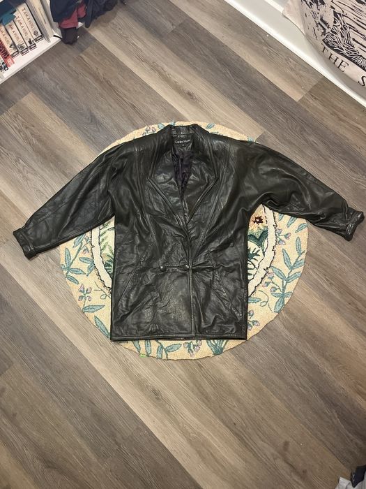 Vintage Caroline Moore leather jacket | Grailed