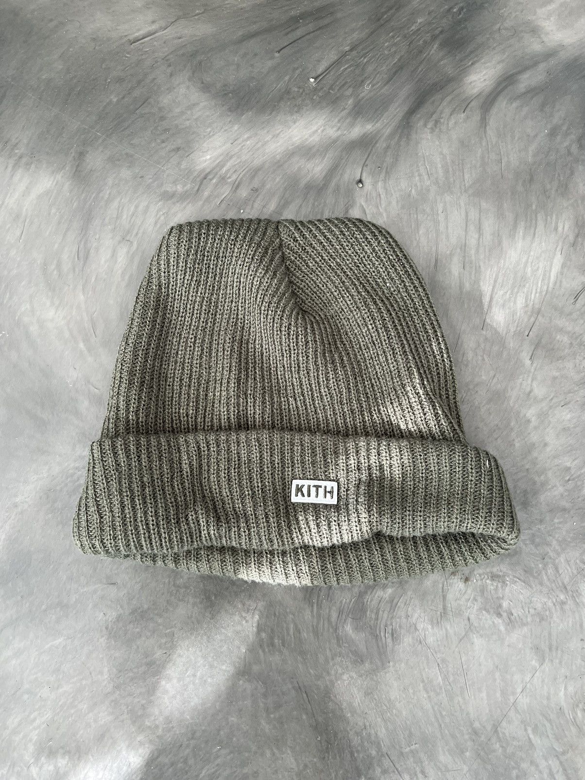 Kith Olive Green Kith Beanie | Grailed