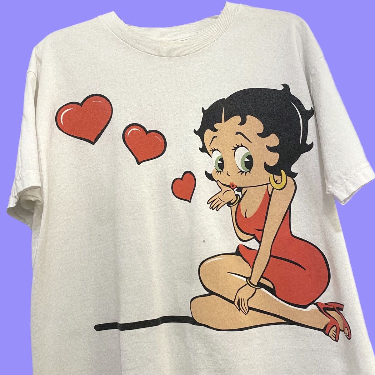 Alstyle × Cartoon Network × Vintage Vintage 90s Betty Boop Heart Kiss ...