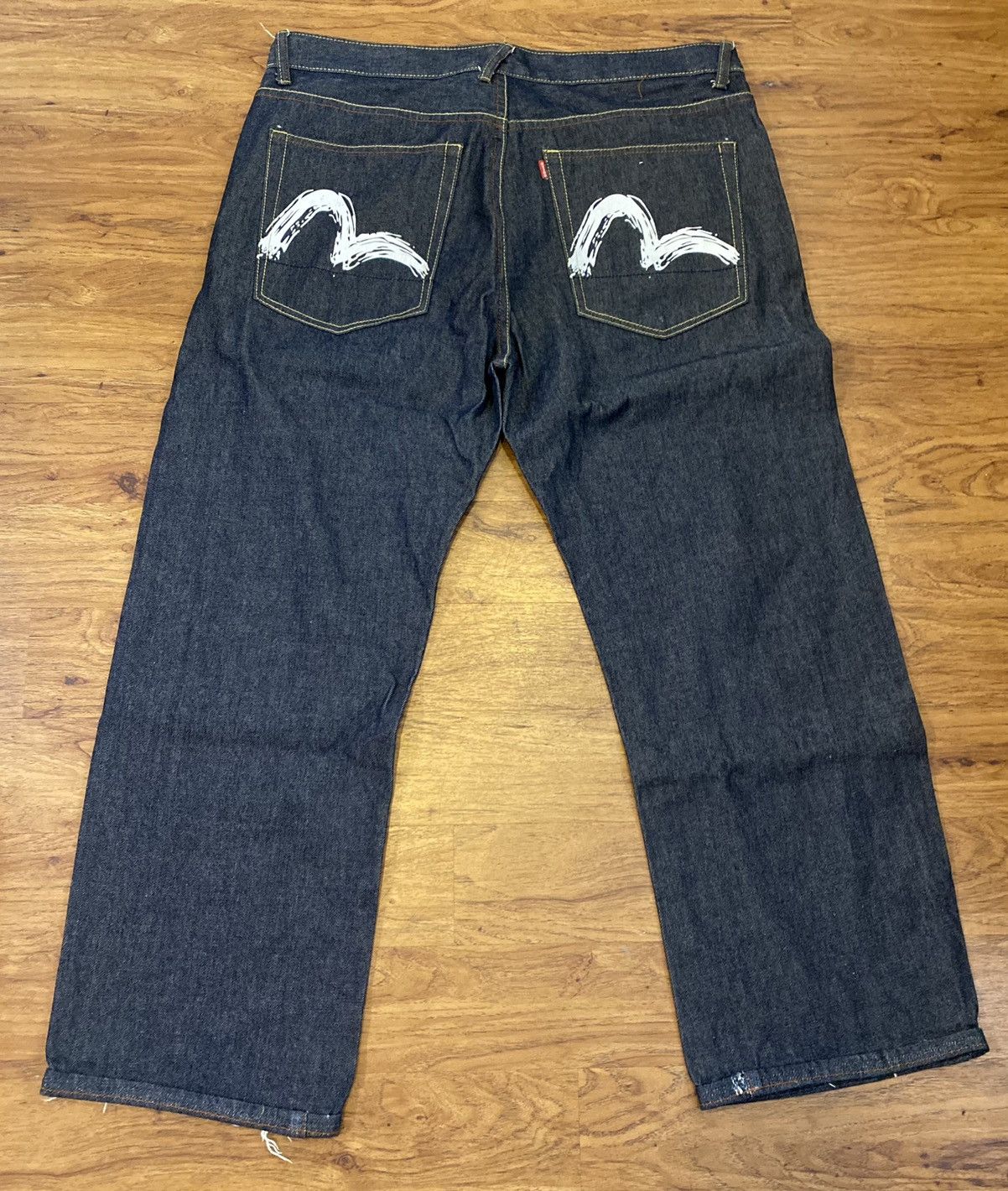 Evisu Vintage Evisu Jeans Pants 38 Indigo Genes Japan Rap Hiphop | Grailed