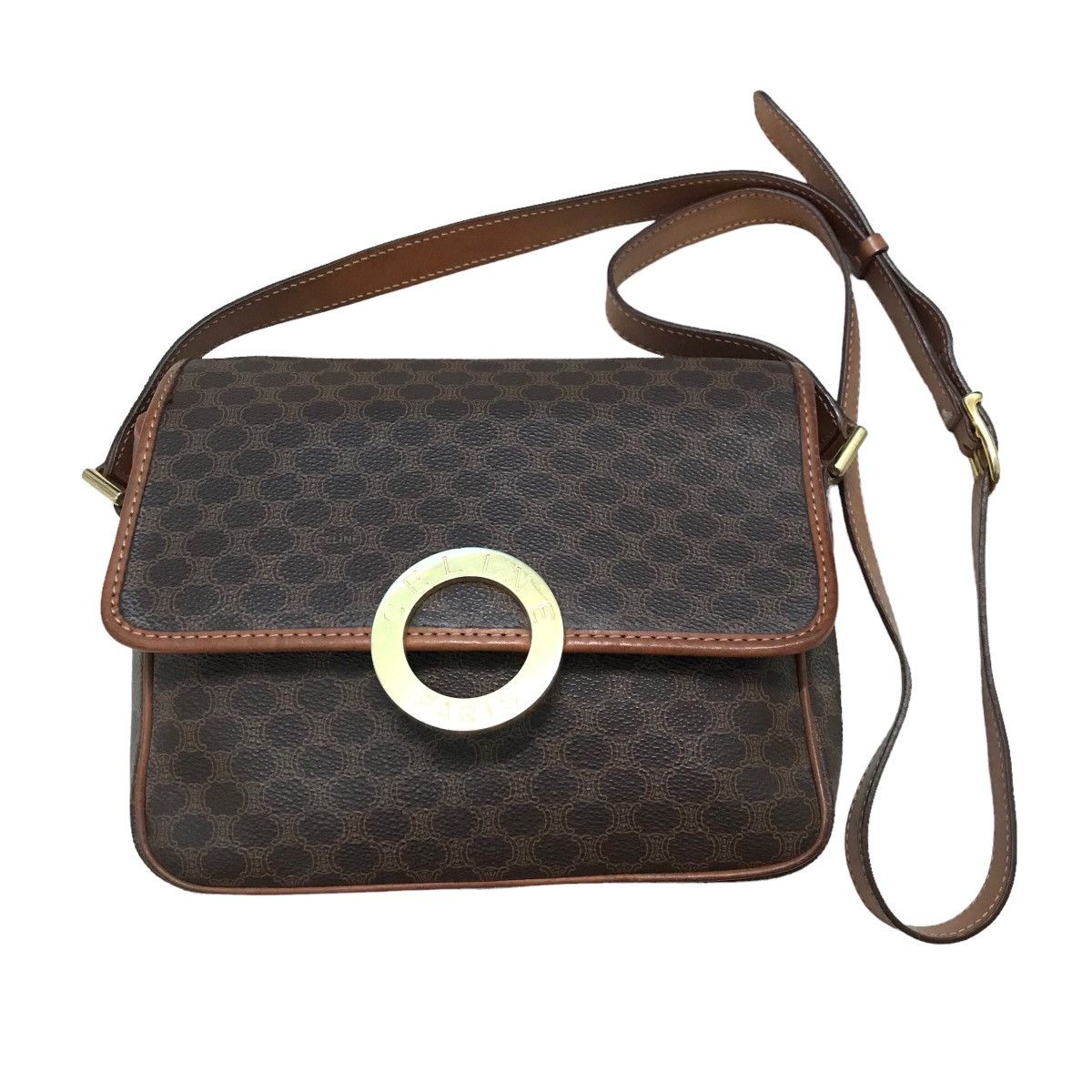 Celine × Vintage Authentic Vintage Celine Monogram Sling Bag | Grailed