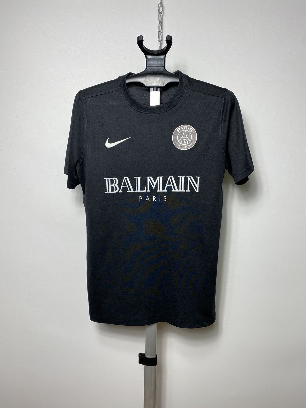 Nike × Soccer Jersey Nike PSG x Balmain soccer jersey size M | Grailed