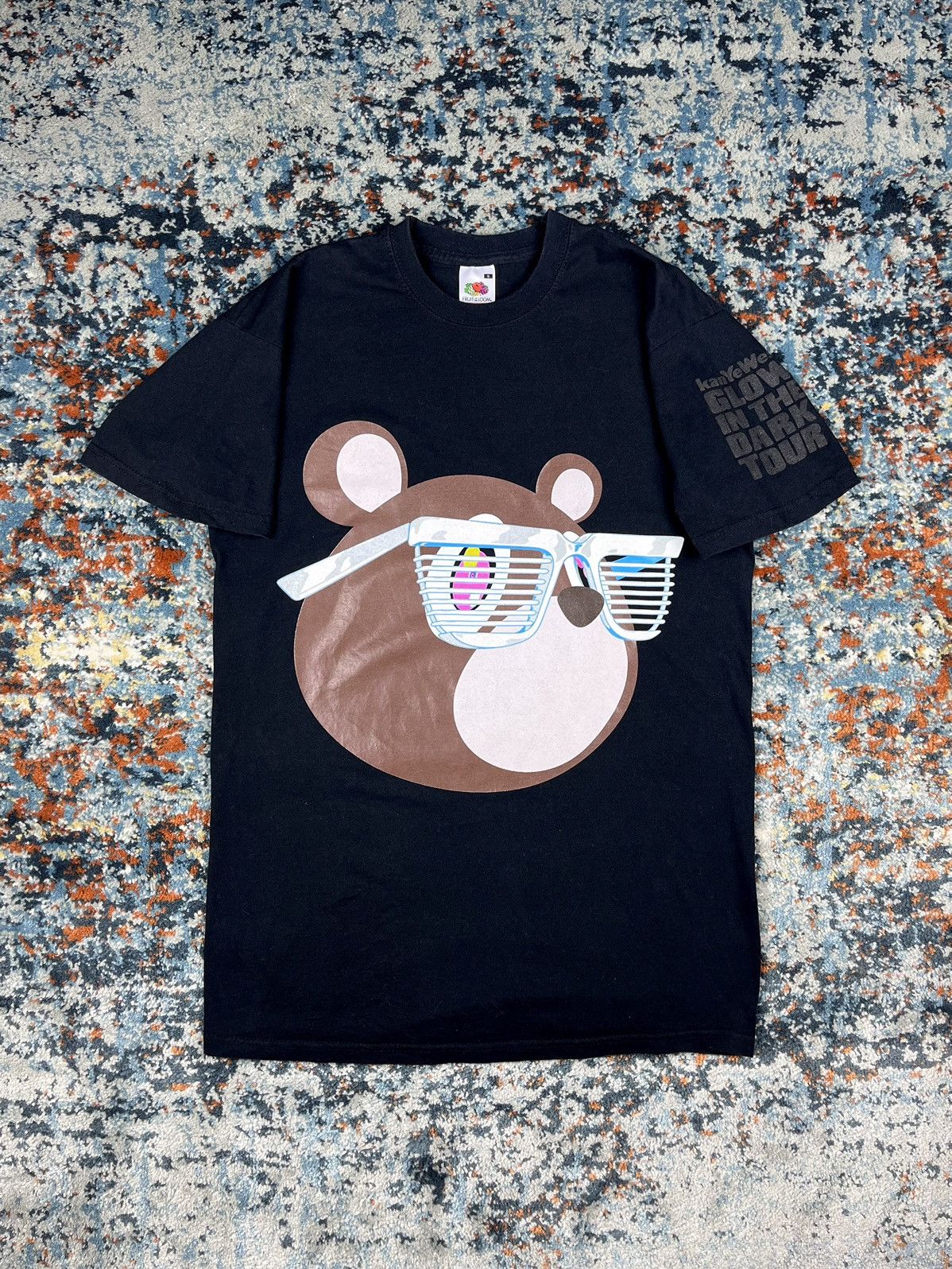 Vintage Vintage 2007 Kanye West Glow in the Dark Tour Black Rap Tee ...