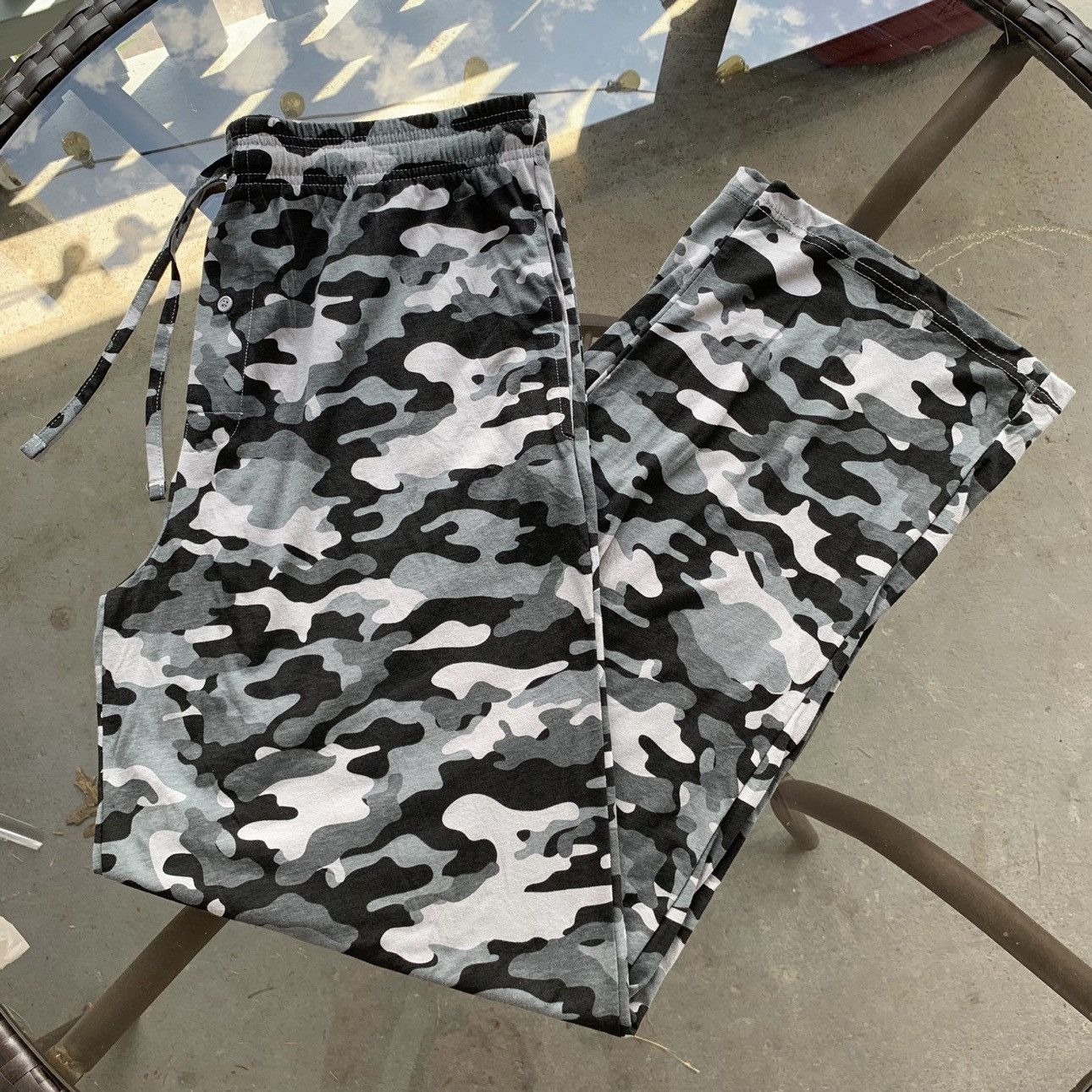 Mad Engine Mad Engine Mens Camo Pajama Pants in Gray - XL, Pockets ...