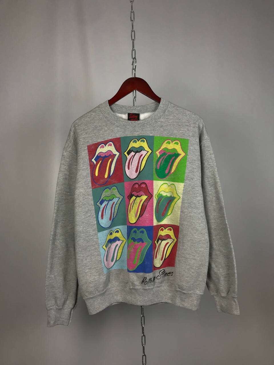 Vintage The Rolling Stones vintage cult rock band sweatshirt grey M ...