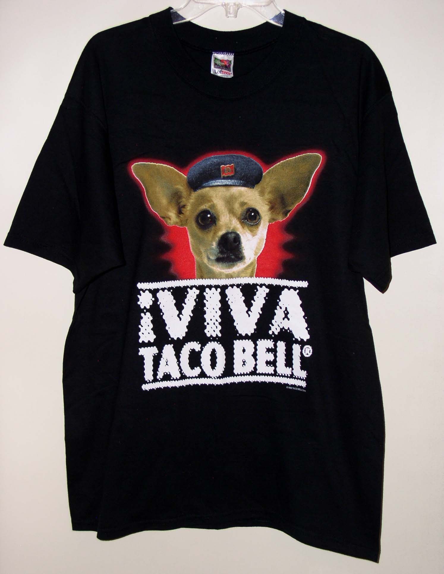 Fruit Of The Loom × Humor × Vintage Taco Bell Chihuahua Shirt 1998 Viva ...