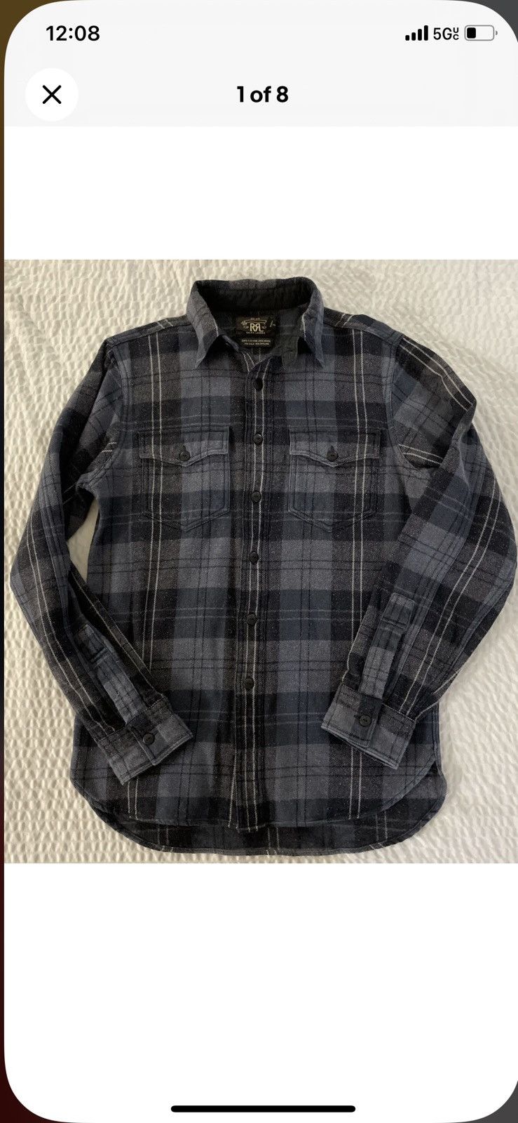 RRL Ralph Lauren Quad Blend Plaid Flannel Work Shirt | Grailed