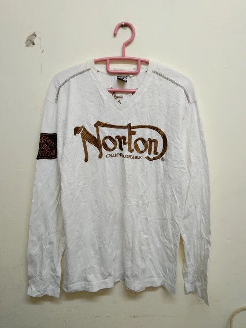 Vintage Embroidered Norton Motorcycle Vintage T Shirt | Grailed