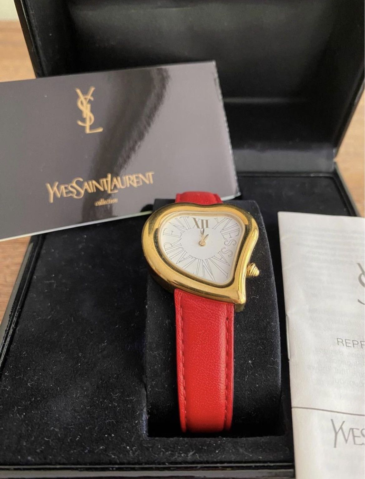Yves Saint Laurent Yves Saint Laurent Gold Heart Watch | Grailed