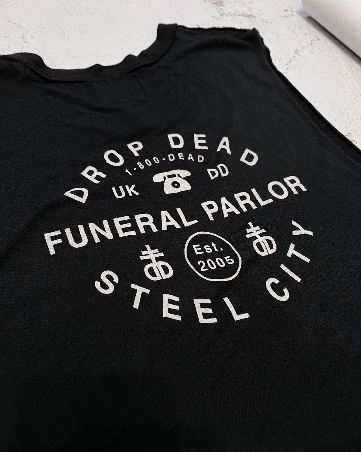 Band Tees × Drop Dead × Drop Dead Clothing Drop Dead 1-800-DEAD tank ...