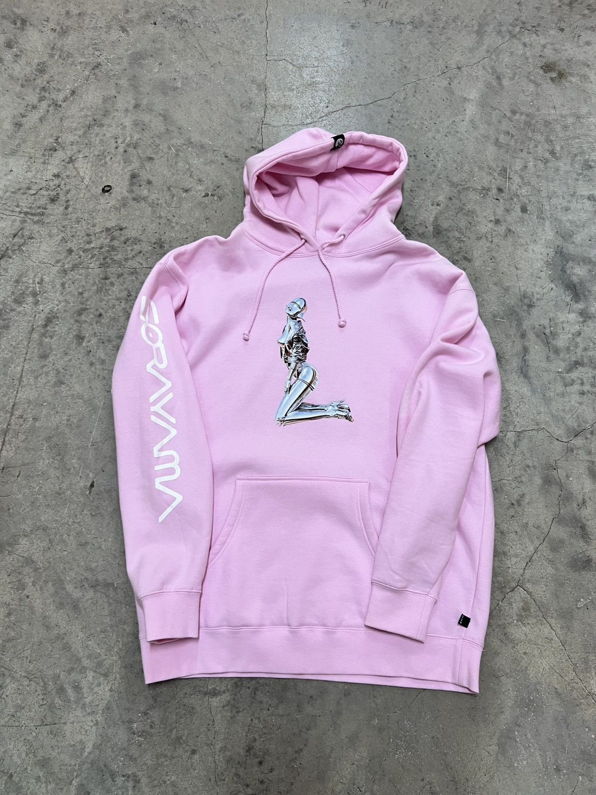 Club Sorayama × Huf HUF x Sorayama Robot Hoodie PINK XL | Grailed