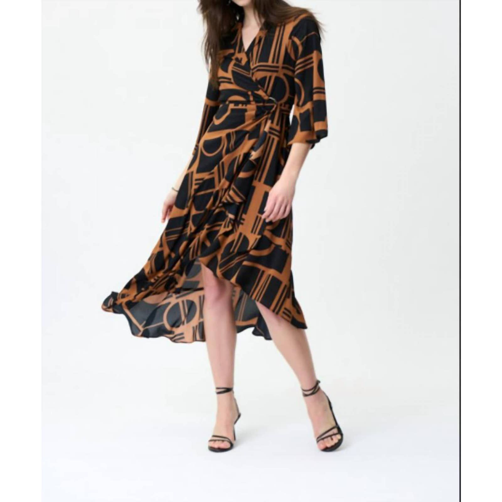 Joseph Ribkoff NEW JOSEPH RIBKOFF Style 224086 In Black/rust | Grailed