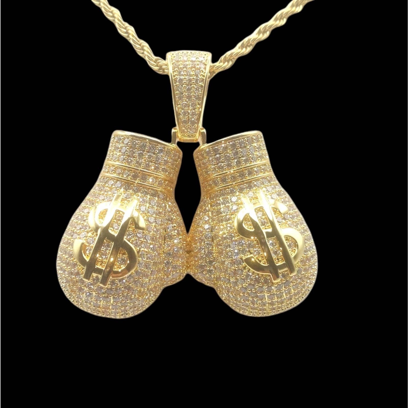Custom 30"Rope Chain - Gold Finish Boxing Gloves | Grailed