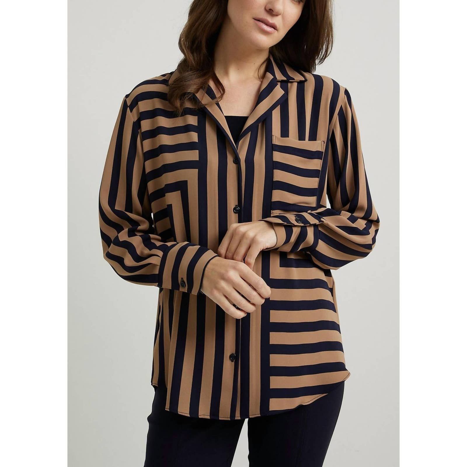 Joseph Ribkoff NEW JOSEPH RIBKOFF Striped Blouse In Multi | Grailed