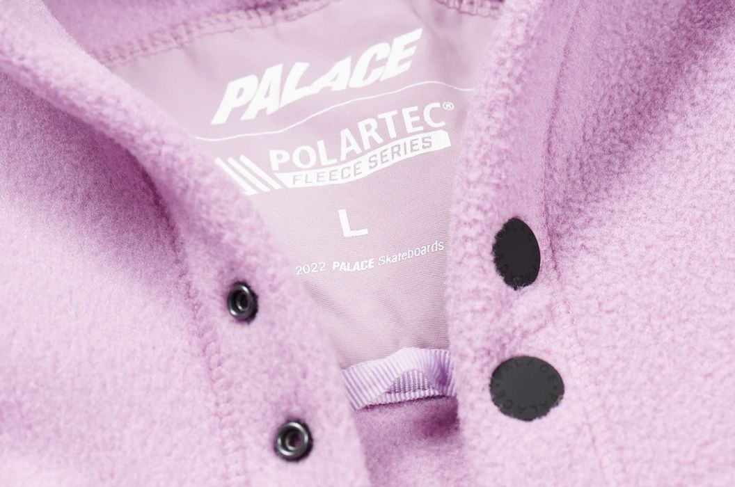 Palace Palace polartec lazer hood zip pink | Grailed