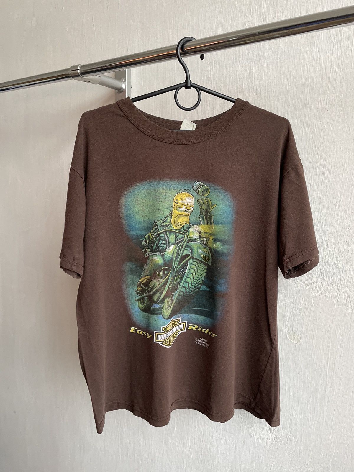 Harley Davidson Simpsons 2006 Homer Harley Davidson Moto Racing T-Shirt ...