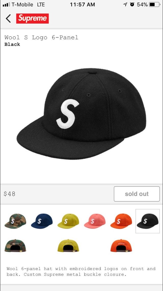 Supreme Supreme 6 Panel S Logo | Grailed