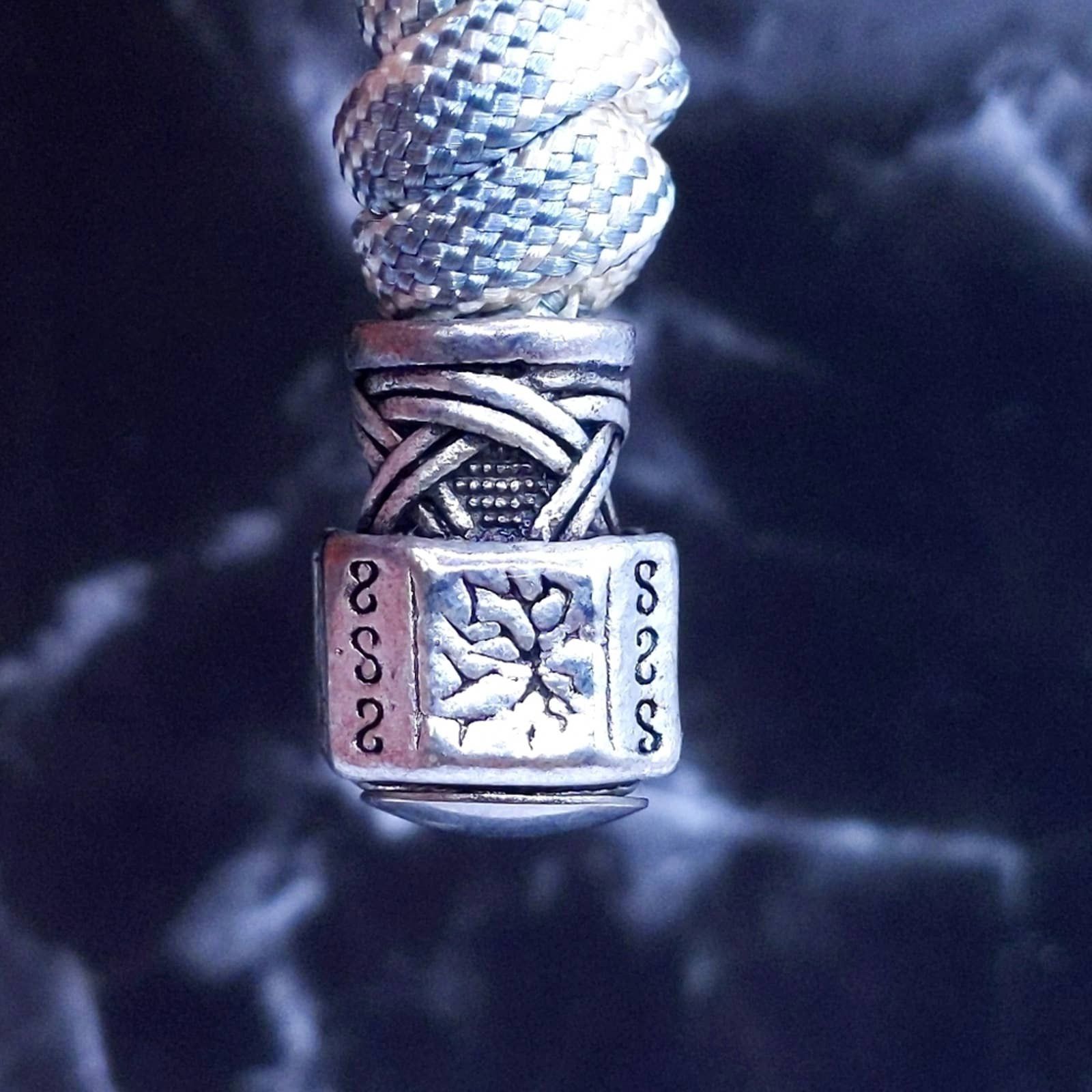 Custom Viking White/Gray Rune Rope Key Chain | Grailed