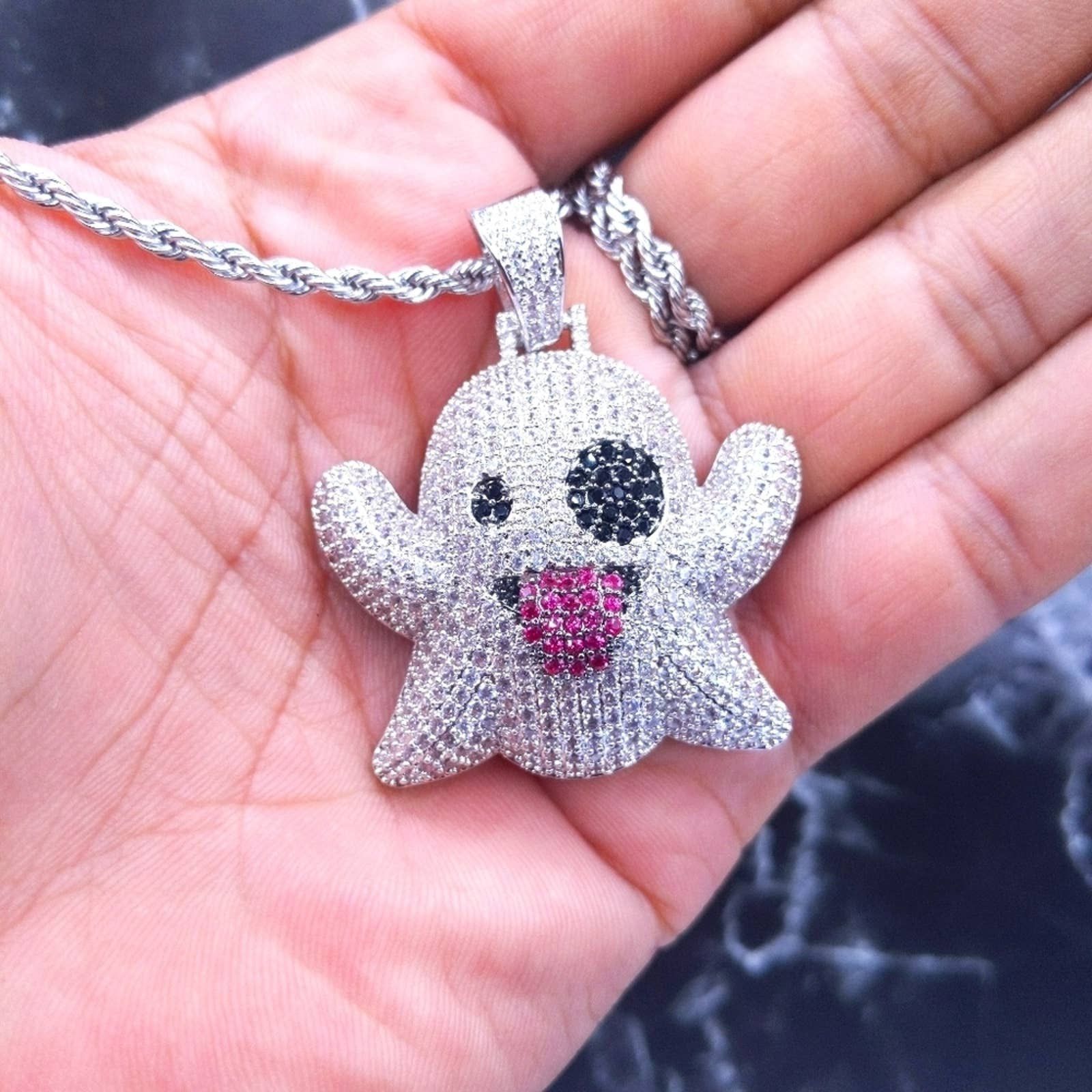 Custom 20"Rope Chain - White Gold Finish Ghost | Grailed