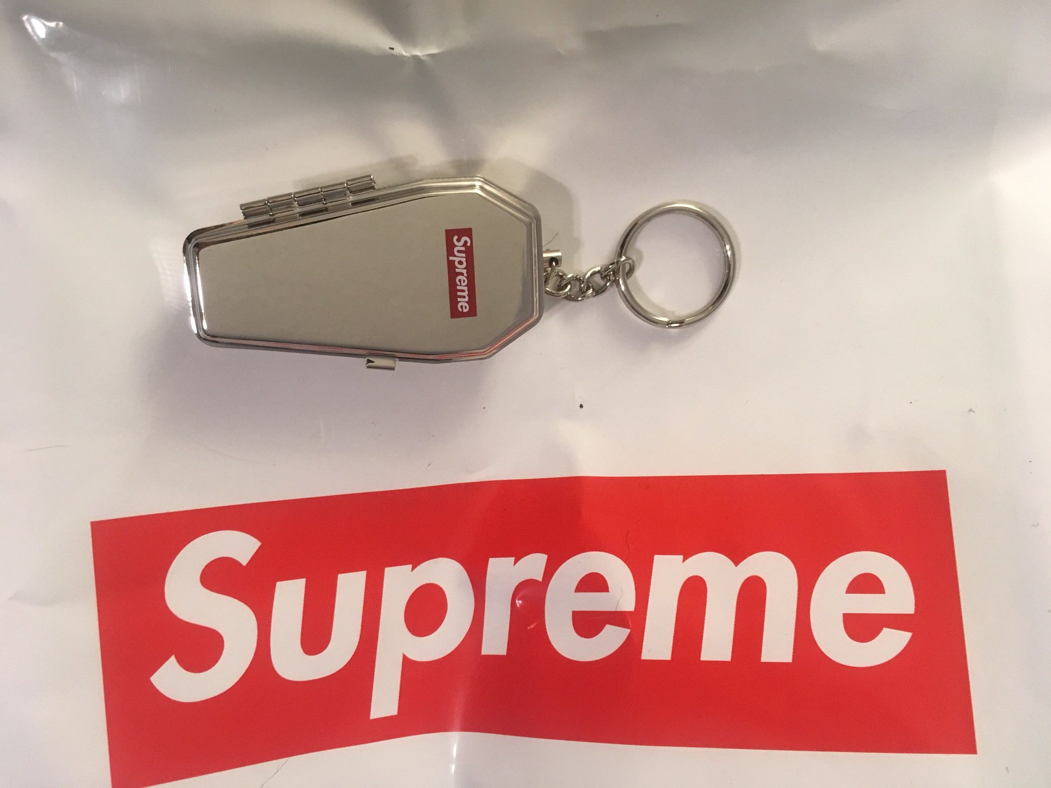 Supreme Coffin Keychain | Grailed