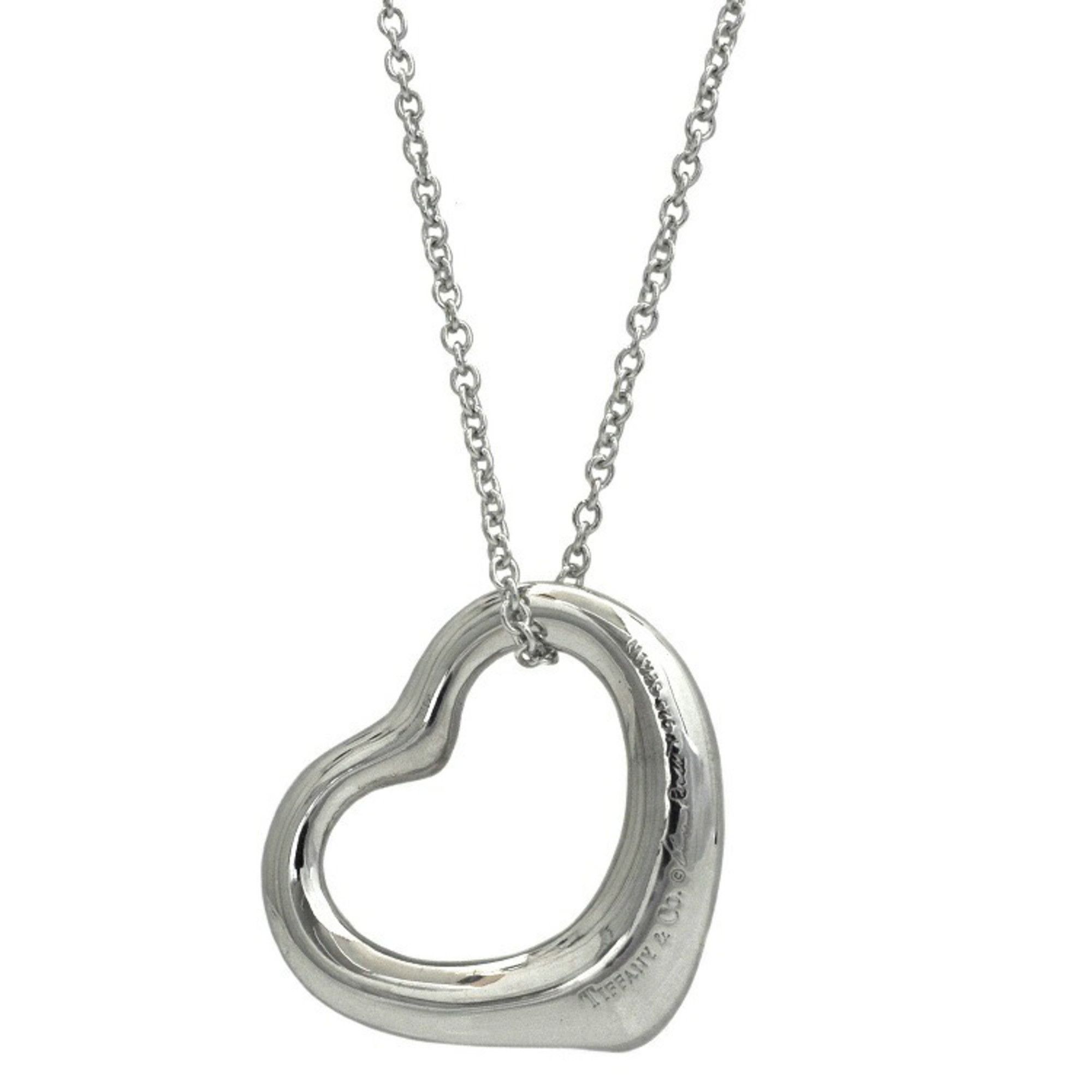 Tiffany & Co. Tiffany Open Heart Necklace Silver Elsa Peretti Ag 925 ...