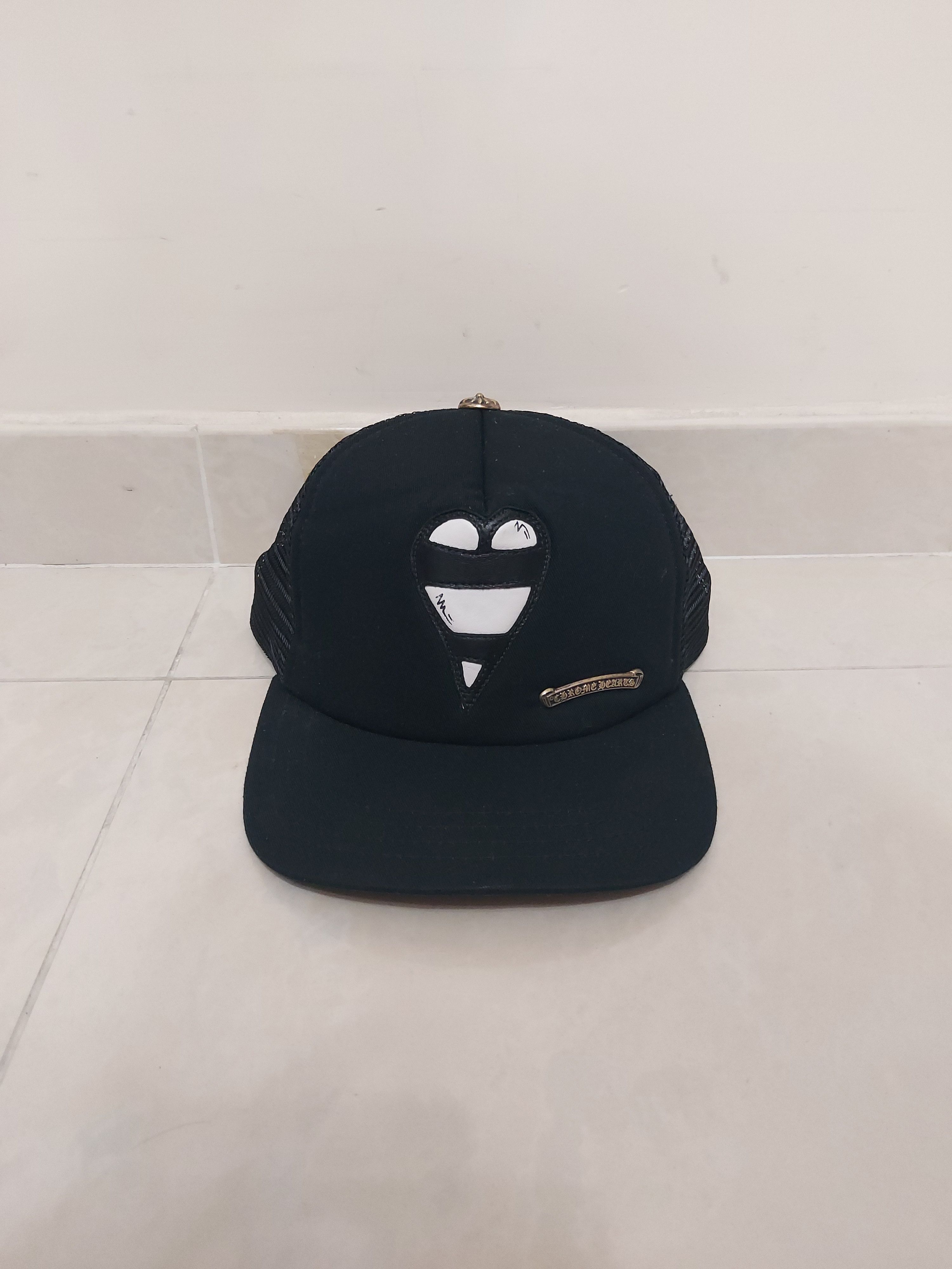 Chrome Hearts Matty Boy Heart Leather Patch Trucker Hat Cap | Grailed