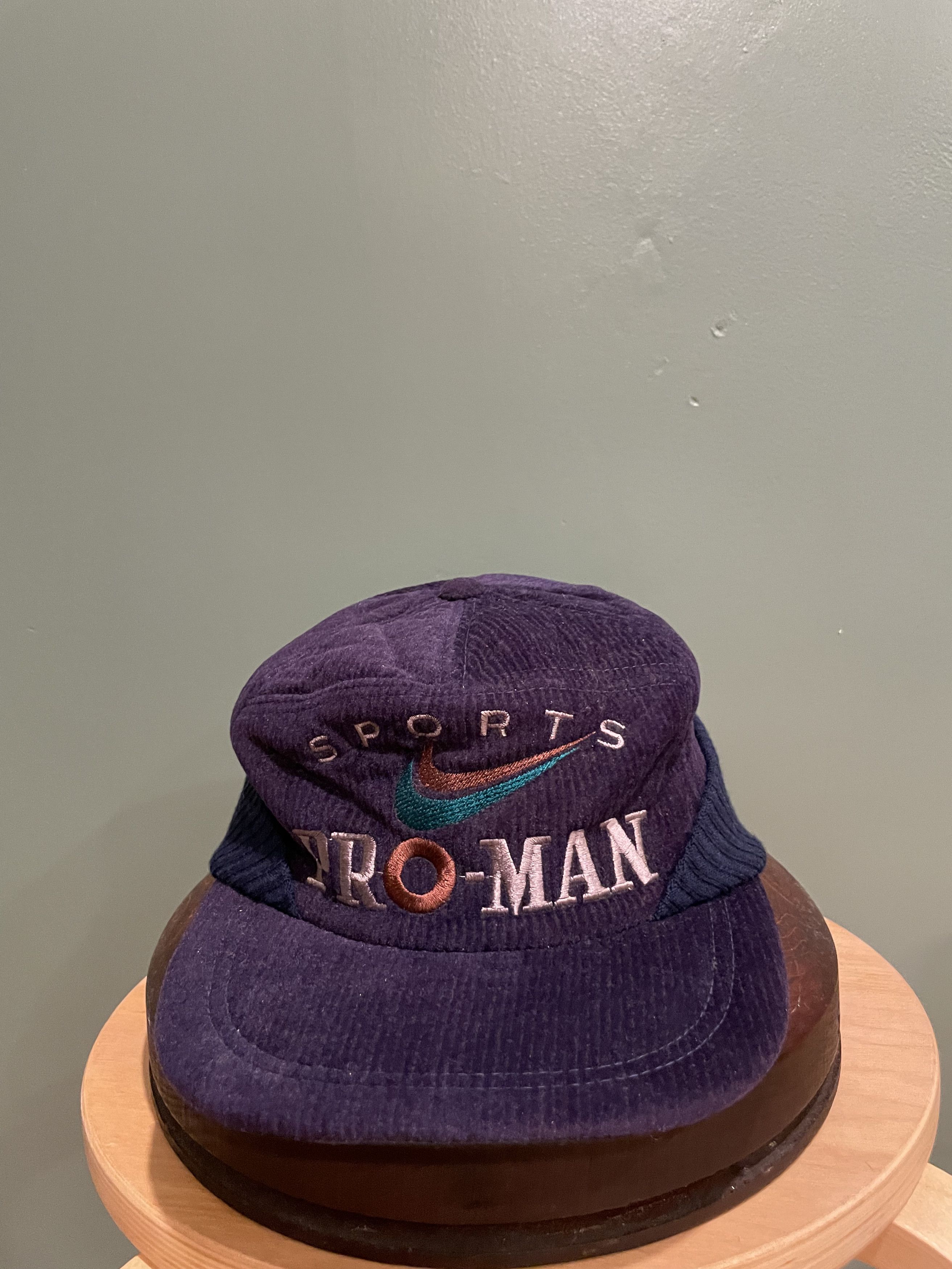 Nike × Vintage Bootleg Corduroy Nike Double Swoosh Hat | Grailed