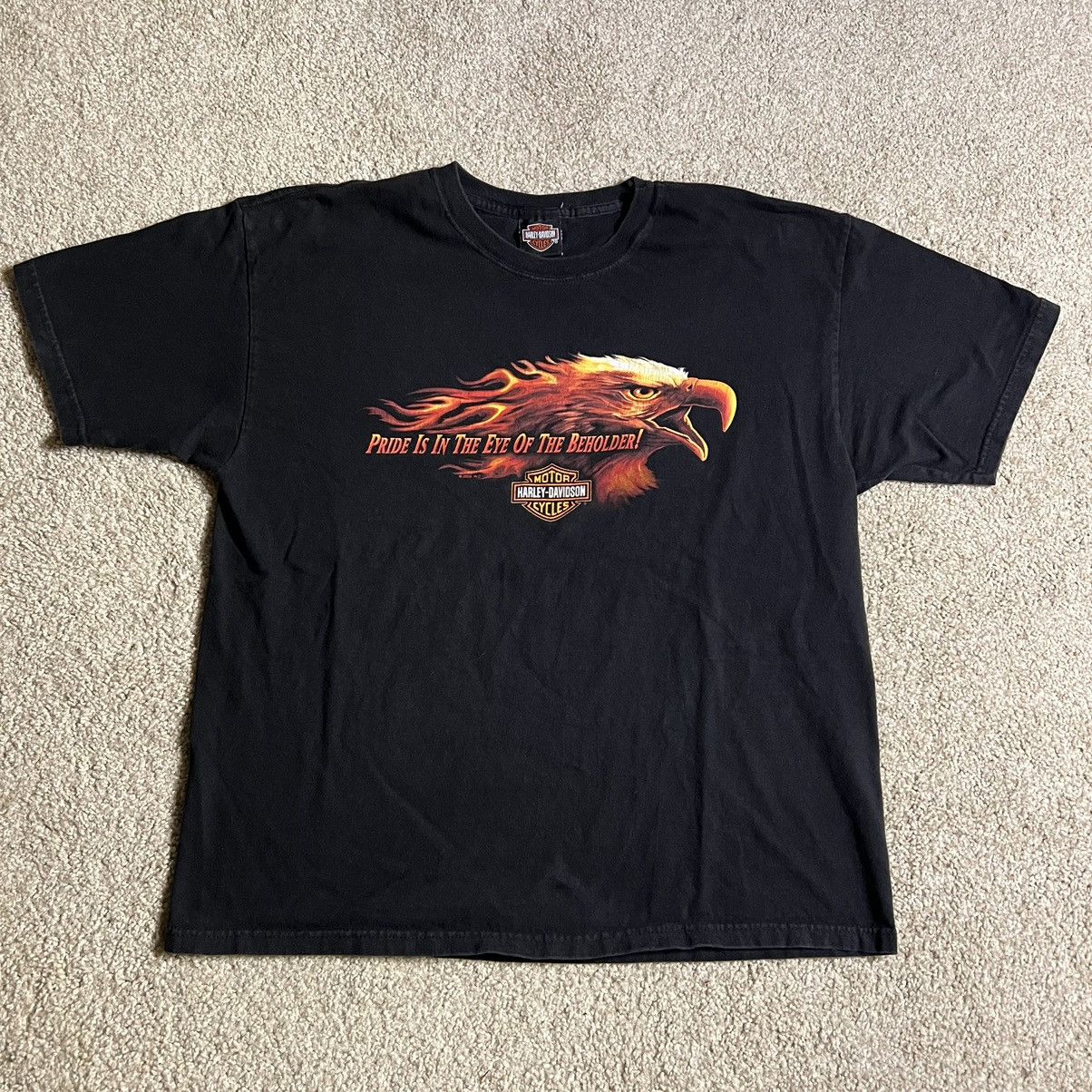 Harley Davidson × Vintage Vintage Harley Davidson Fire Flaming Eagle ...
