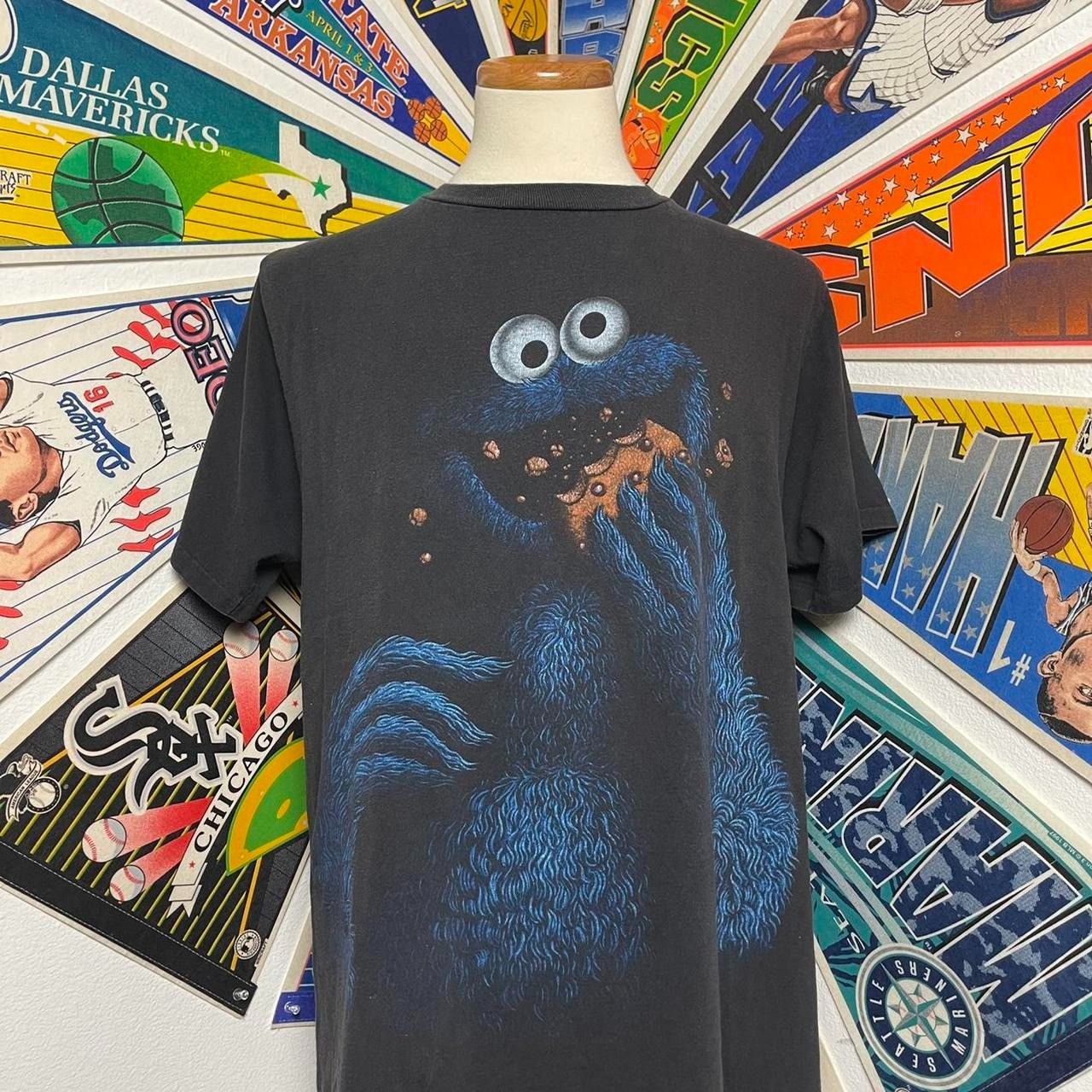 Changes Vintage Sesame Street Cookie Monster Shadow Tee | Grailed