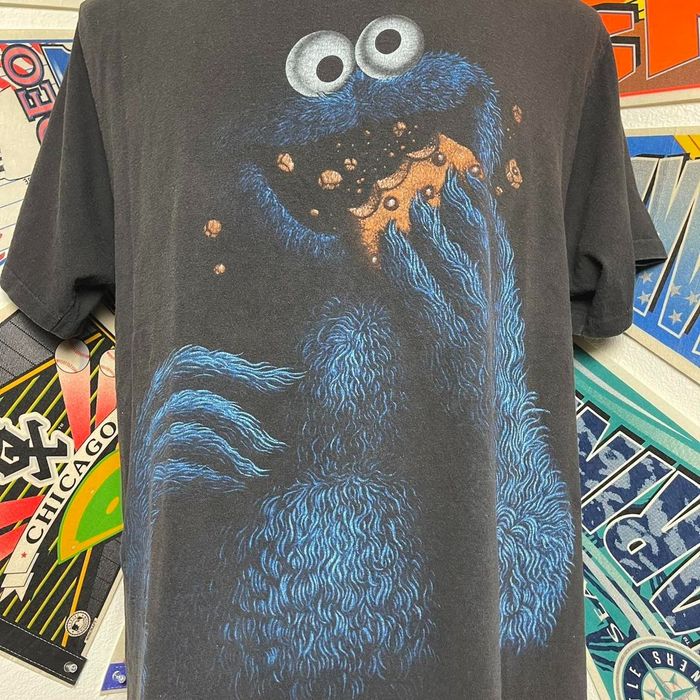 Changes Vintage Sesame Street Cookie Monster Shadow Tee | Grailed
