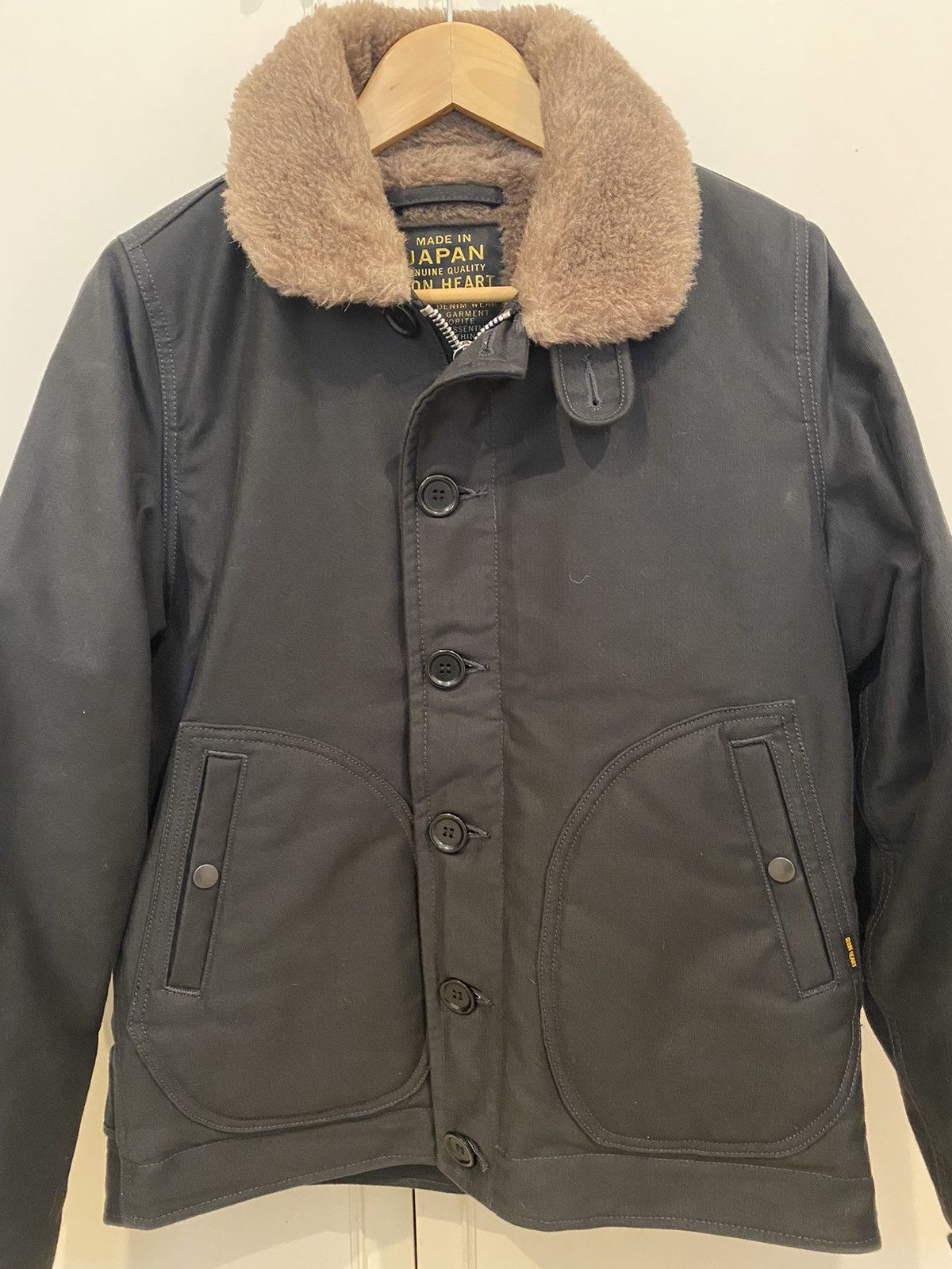 Iron Heart Iron Heart Whipcord N1 Deck Jacket - Black | Grailed