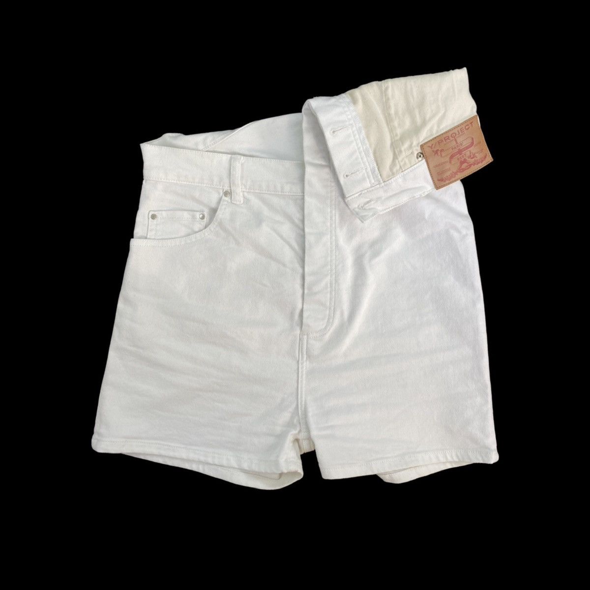 Y/Project Y/Project FALL 2018 RTW asymmetrical denim shorts | Grailed