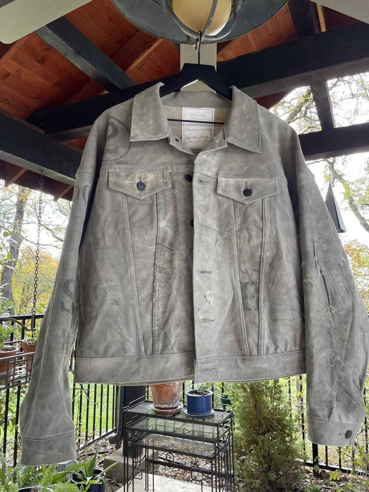 READYMADE Distressed Work Jacket | Grailed