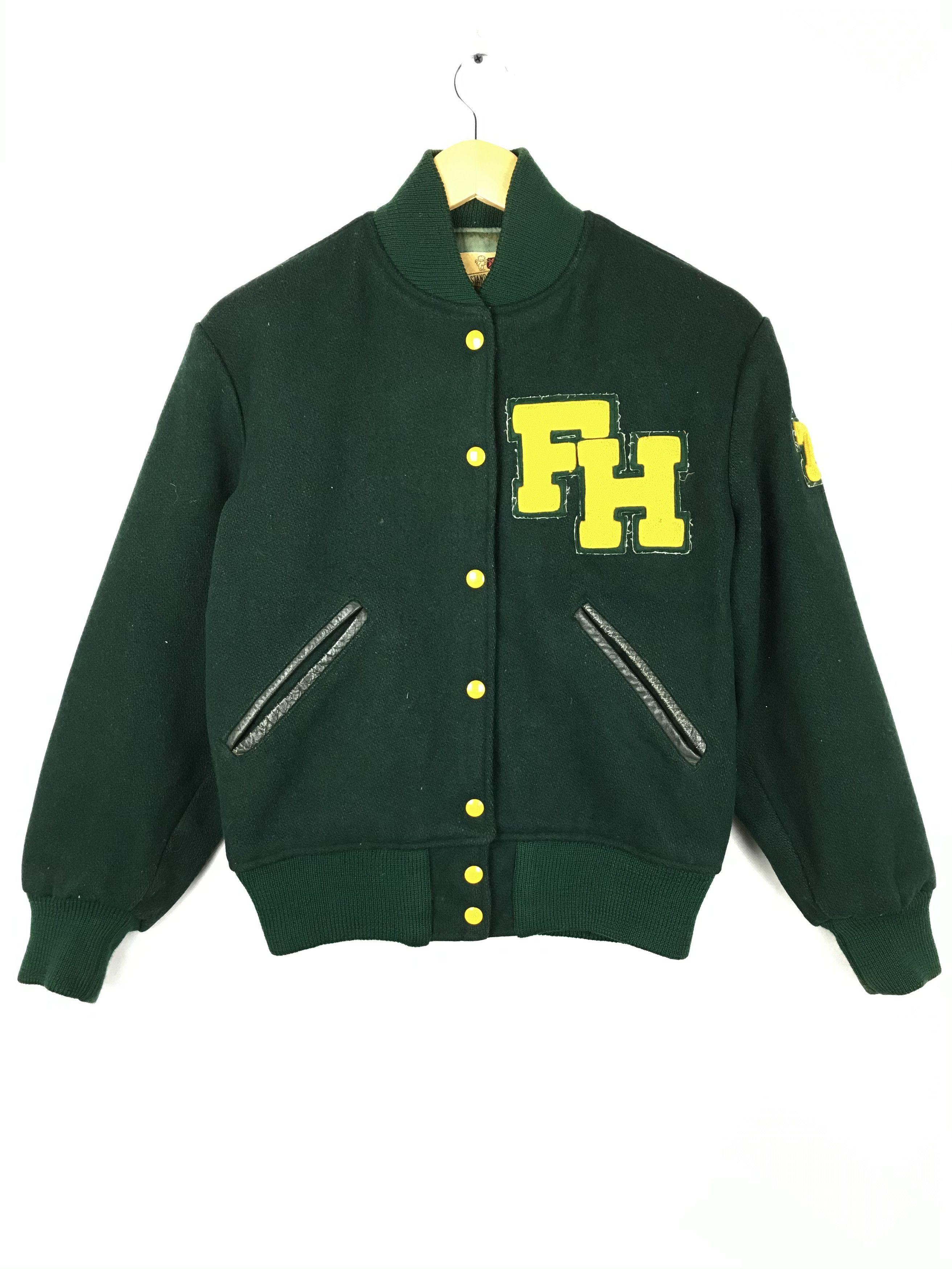Vintage The Standard Pennant Varsity Jacket Wool Cashmere | Grailed