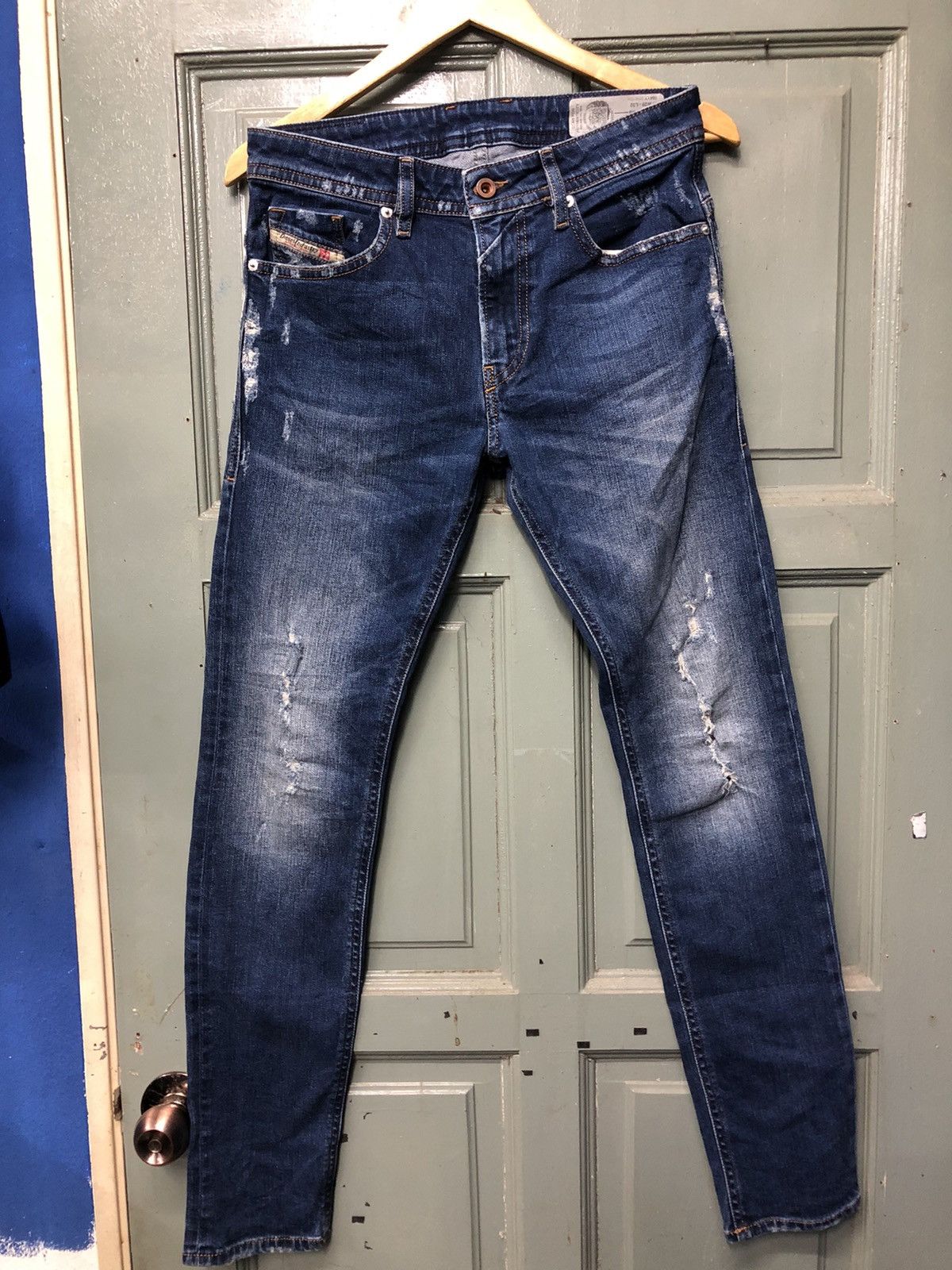 Diesel Distressed thommer skinny slim denim DIESEL Made In Italy | Grailed