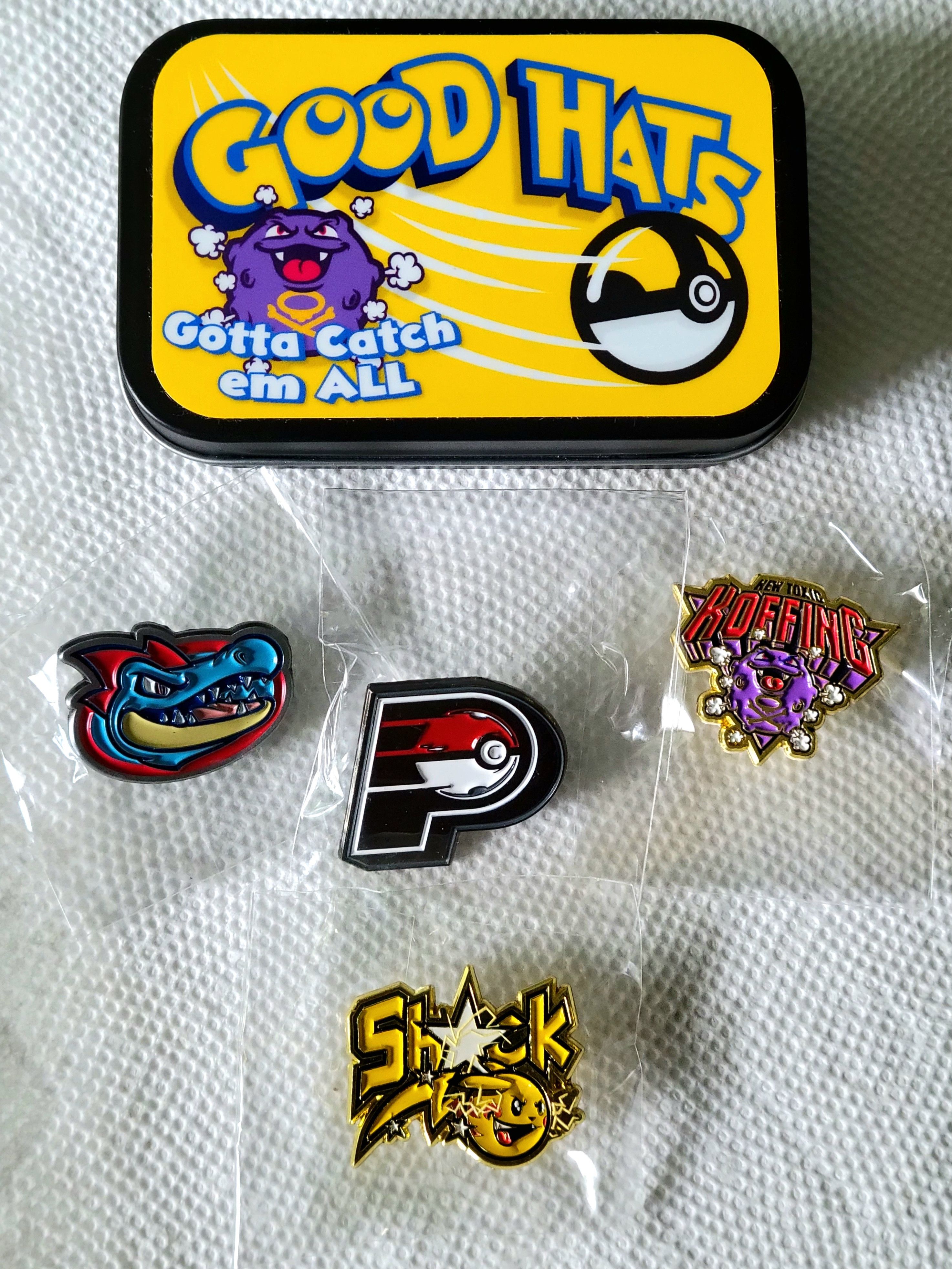 New Era Good Hats Pokémon Pin set | Grailed