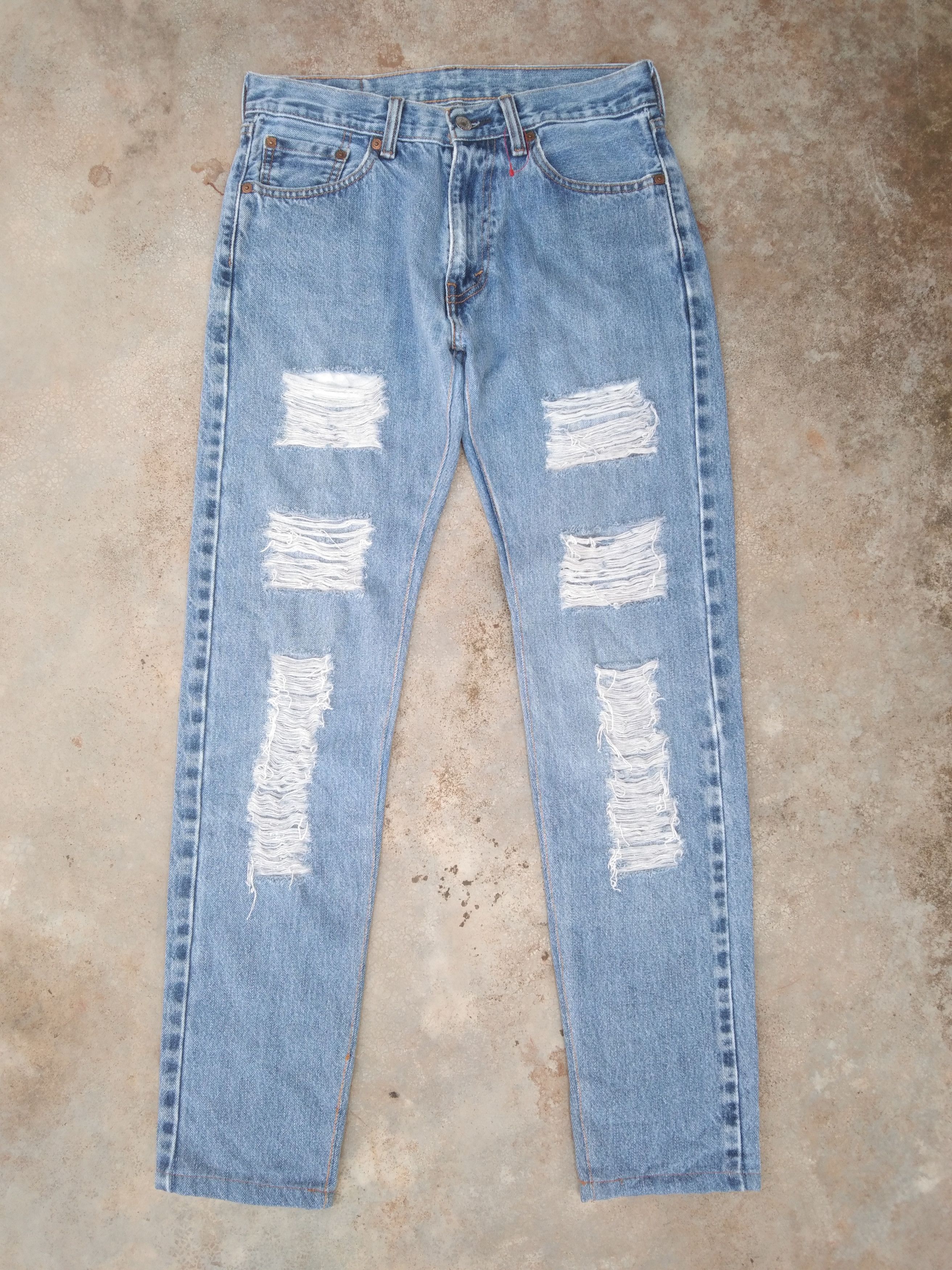 Vintage Vintage Levi's Jeans 505 Distressed Denim 30x30 | Grailed