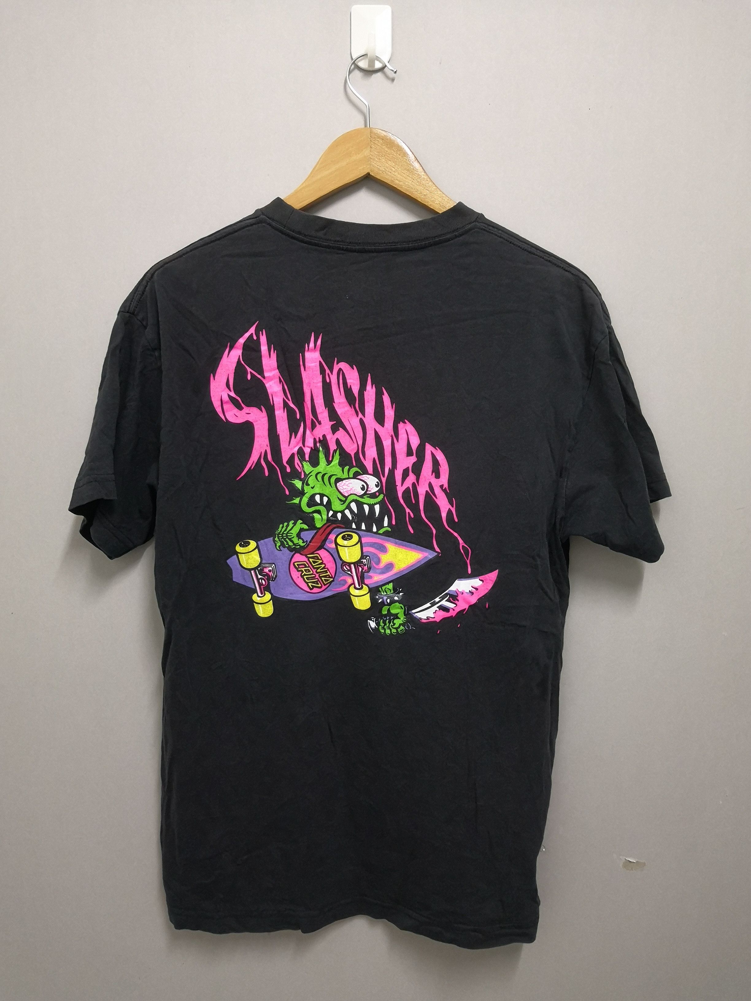 Santa Cruz Skateboards Santa Cruz Slasher Black T-shirt | Grailed