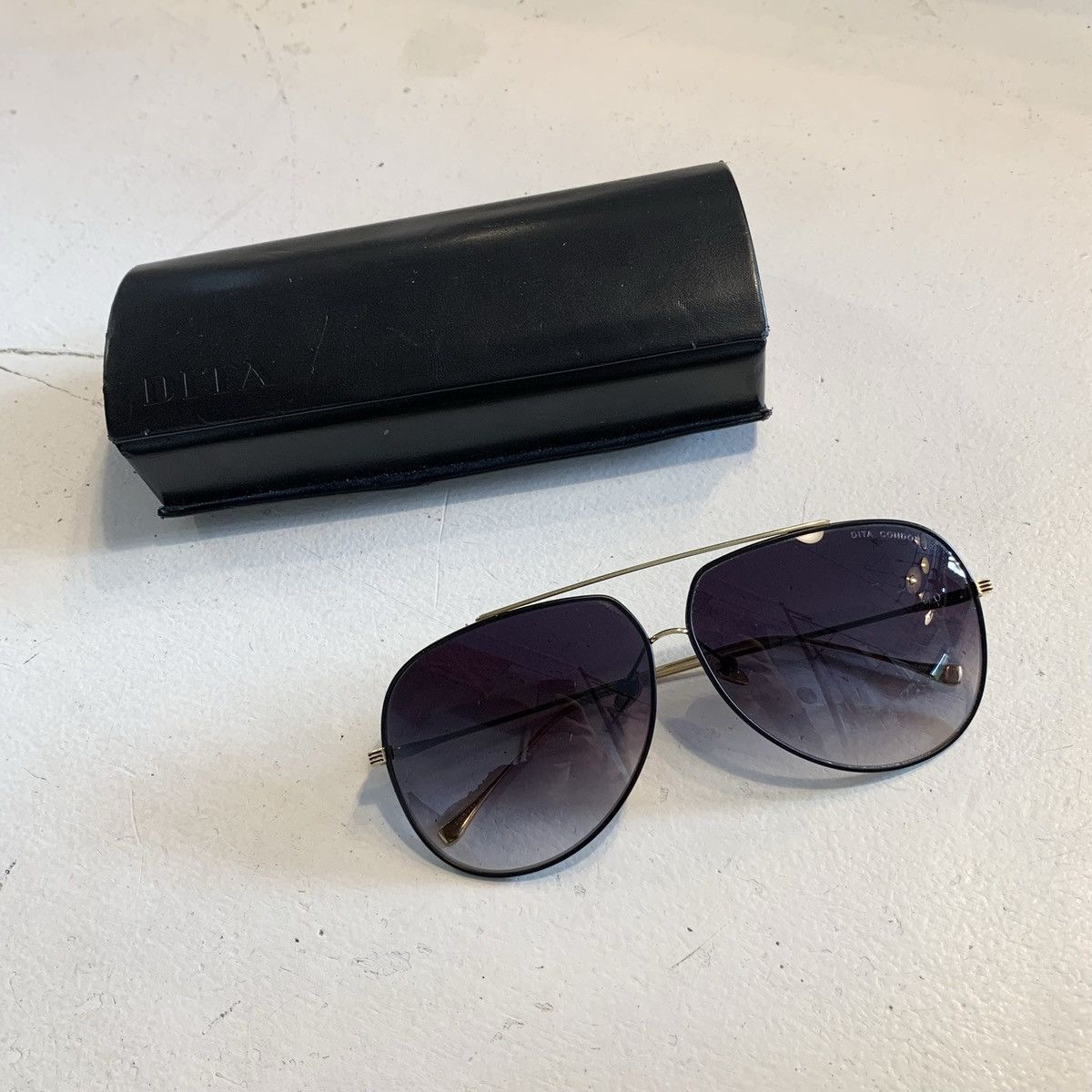 Dita Dita Condor Black Gold Sunglasses Gradient Lenses | Grailed