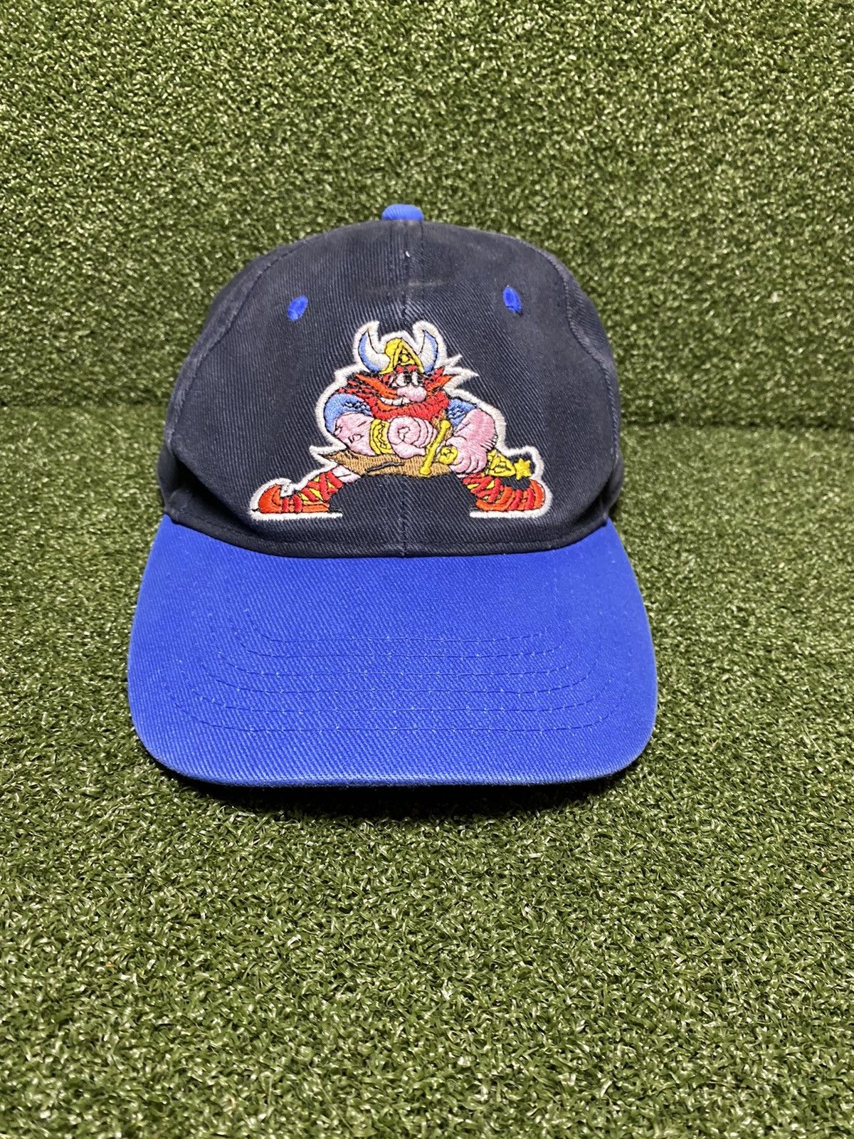 Vintage Sandvik Coromant Viking Warrior Embroidered Blue Hat Size OS ...