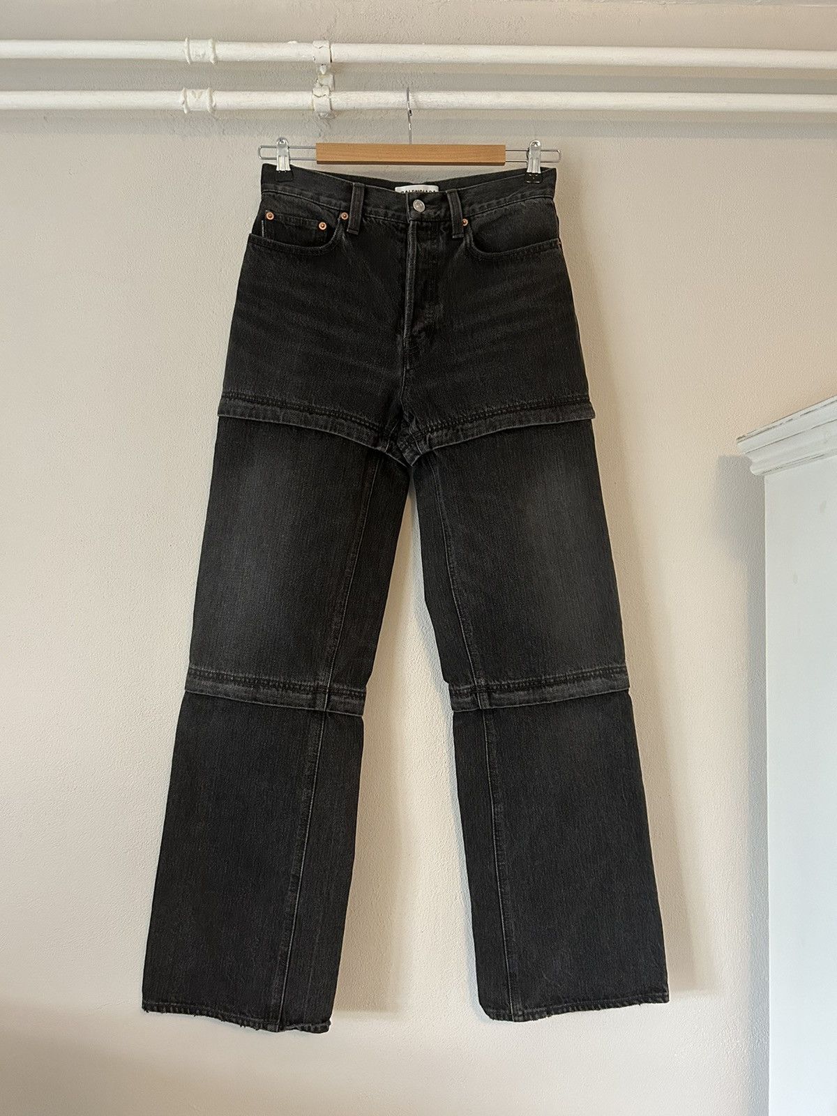 Balenciaga Dark Denim Zip-Off Jeans | Grailed