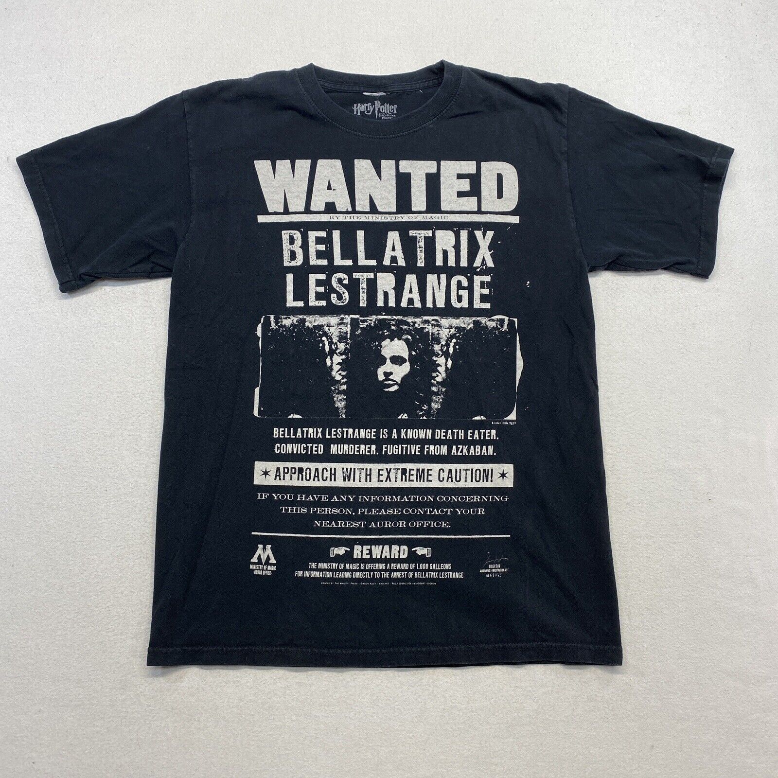 Vintage Bellatrix Lestrange T Shirt Adult Medium Black WANTED Poster Harry Potter | Grailed