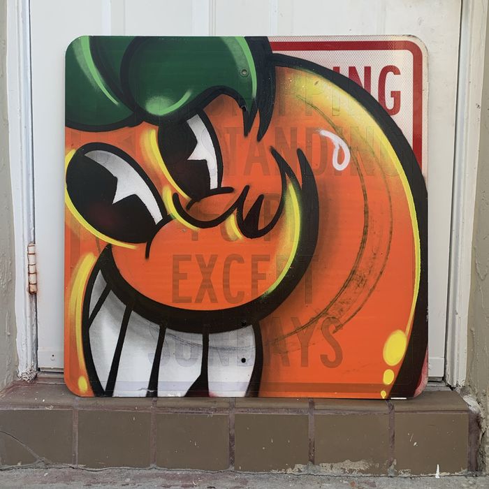 Art Atomik Atomiko Wynwood Art Basel Hand Painted Street Sign | Grailed