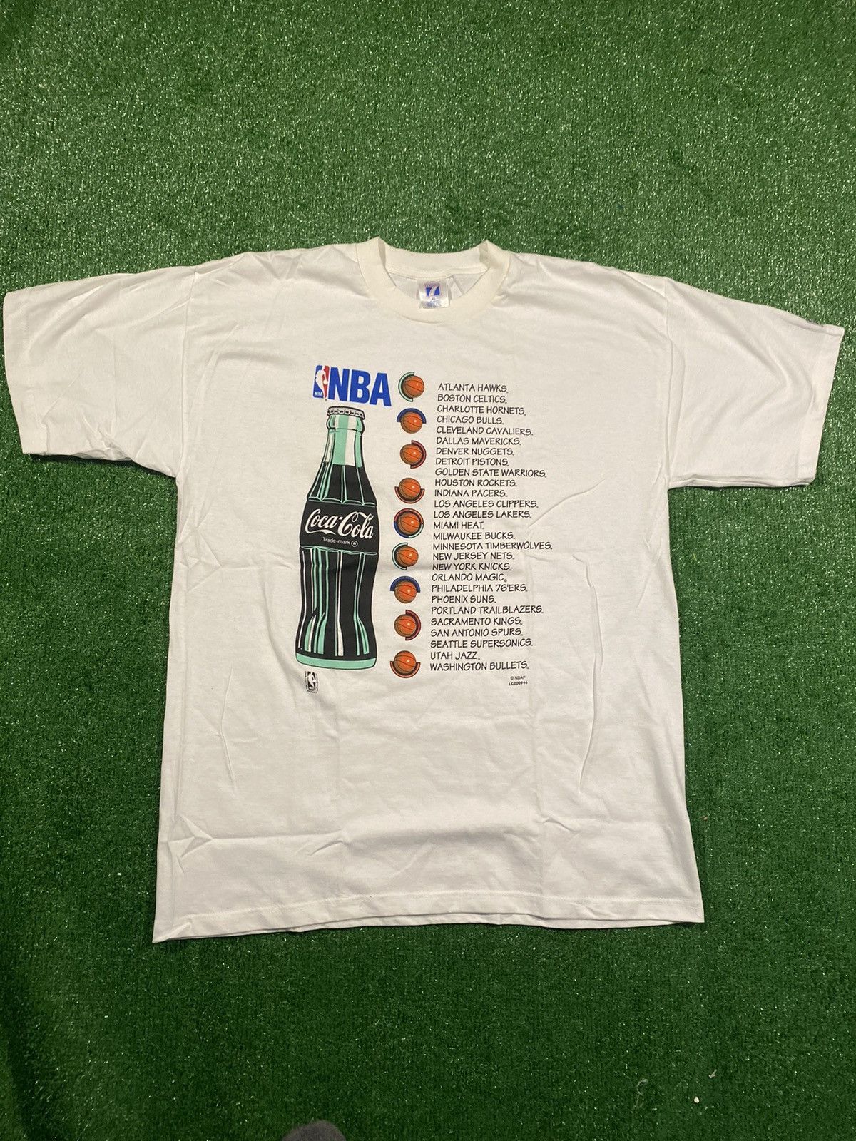 Logo 7 × NBA × Vintage Vintage 90s Logo 7 NBA Coca Cola Promotional Made In USA | Grailed