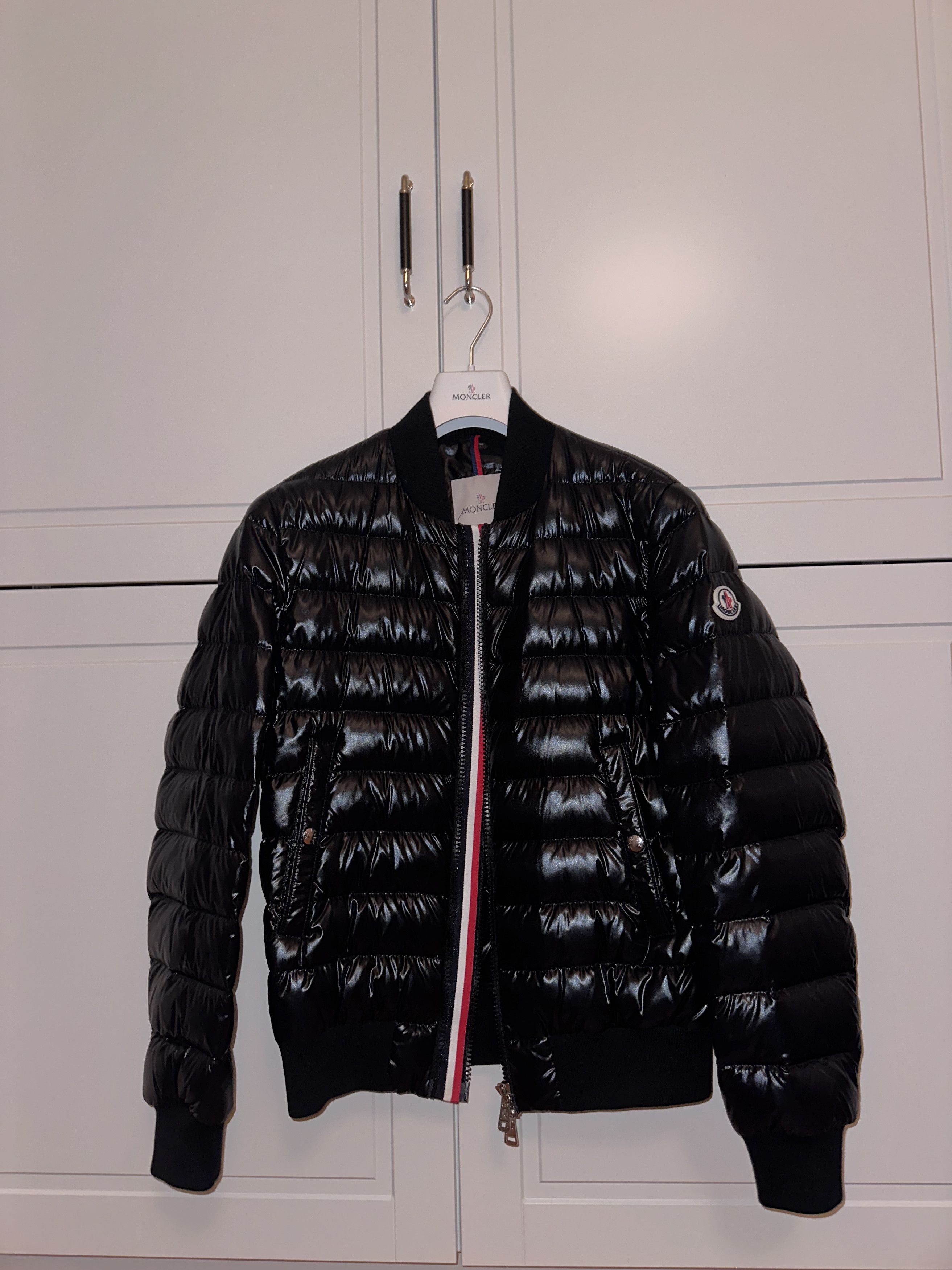 Moncler Black Down Sark Bomber Jacket | Grailed