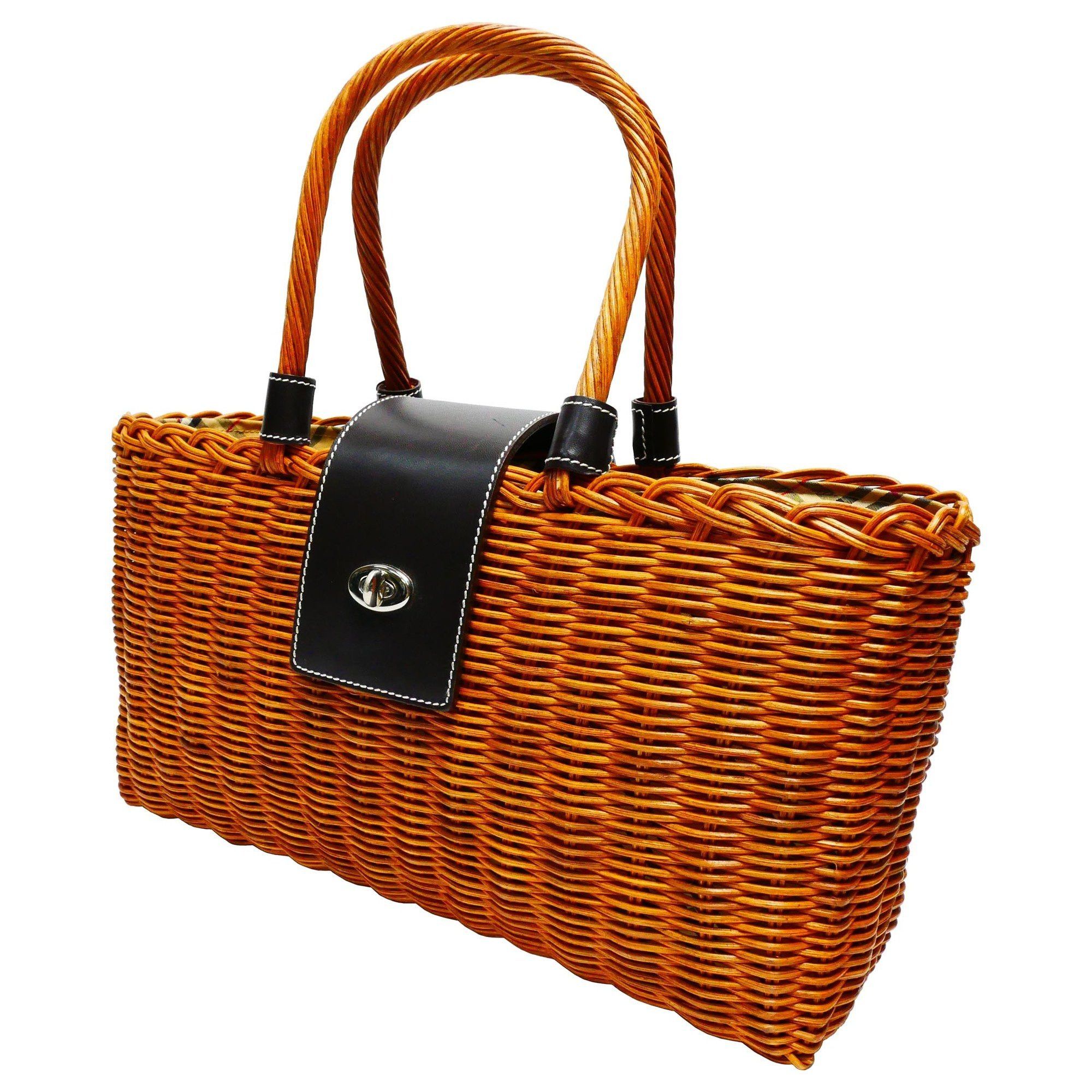 Burberry BURBERRY Burberry's BLUE LABEL Basket Bag Handbag Women's Nova ...