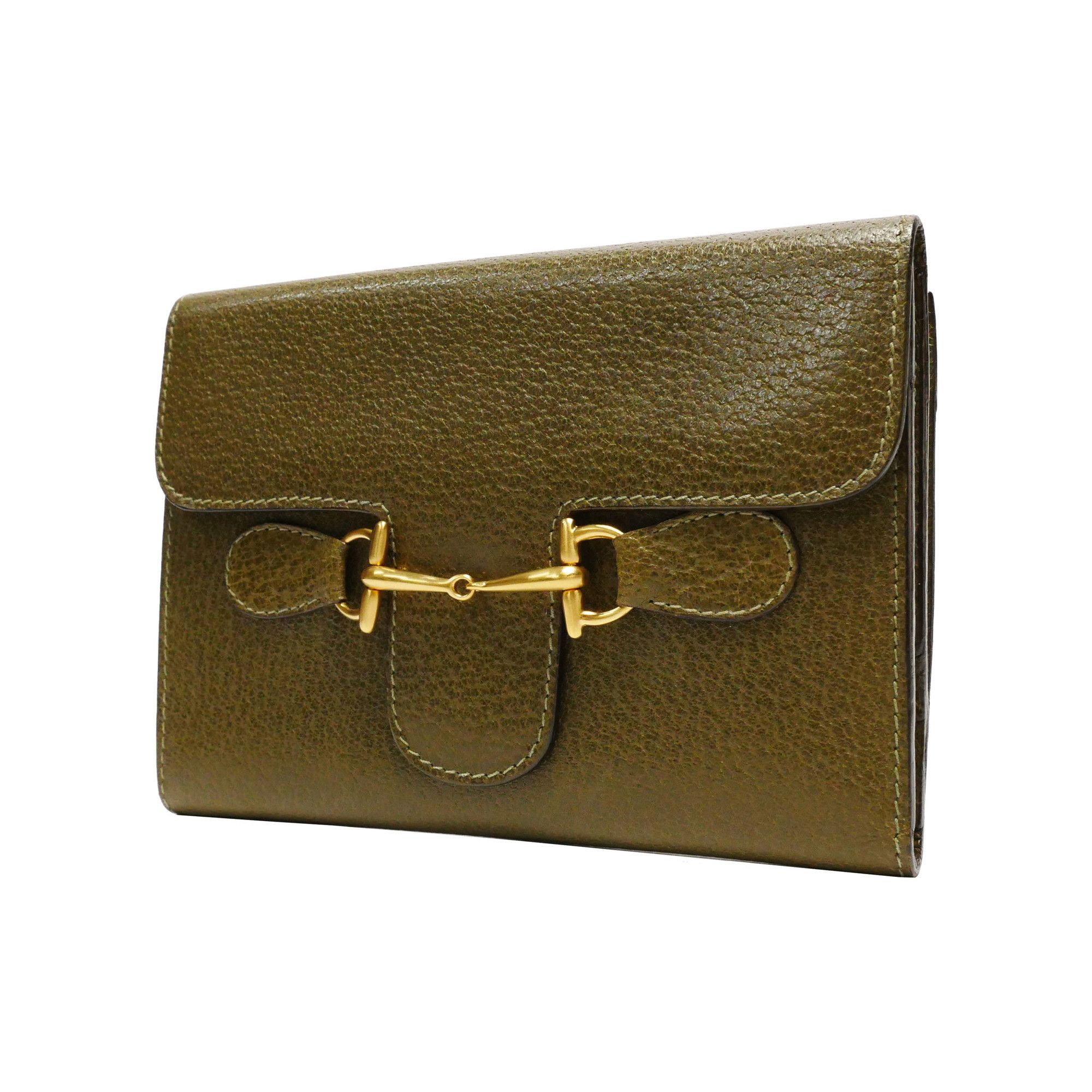 Gucci GUCCI Old Gucci Vintage Trifold Wallet Compact Mini Women's 1980 ...