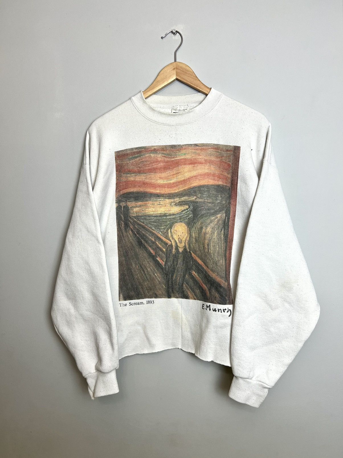 Vintage Rare Vintage 1994 Edvard Munch Art The Cry Scream Crewneck ...