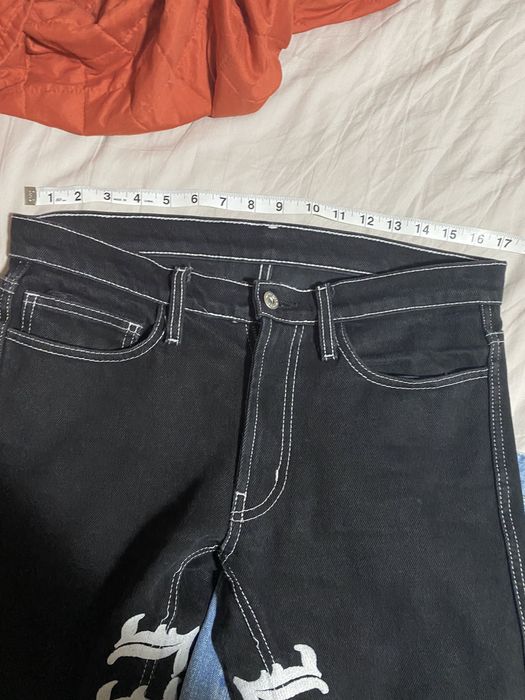 Vlone Vlone Old English Script Denim vlone jeans | Grailed