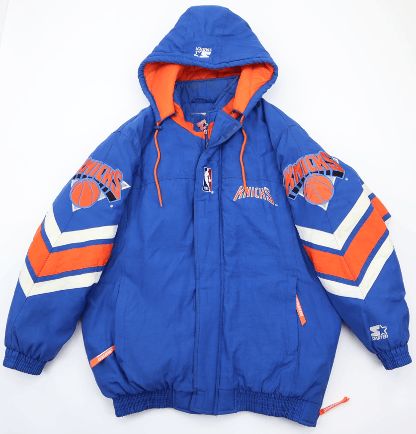 NBA × Starter × Vintage Vintage 90s New York Knicks Starter Puffer ...
